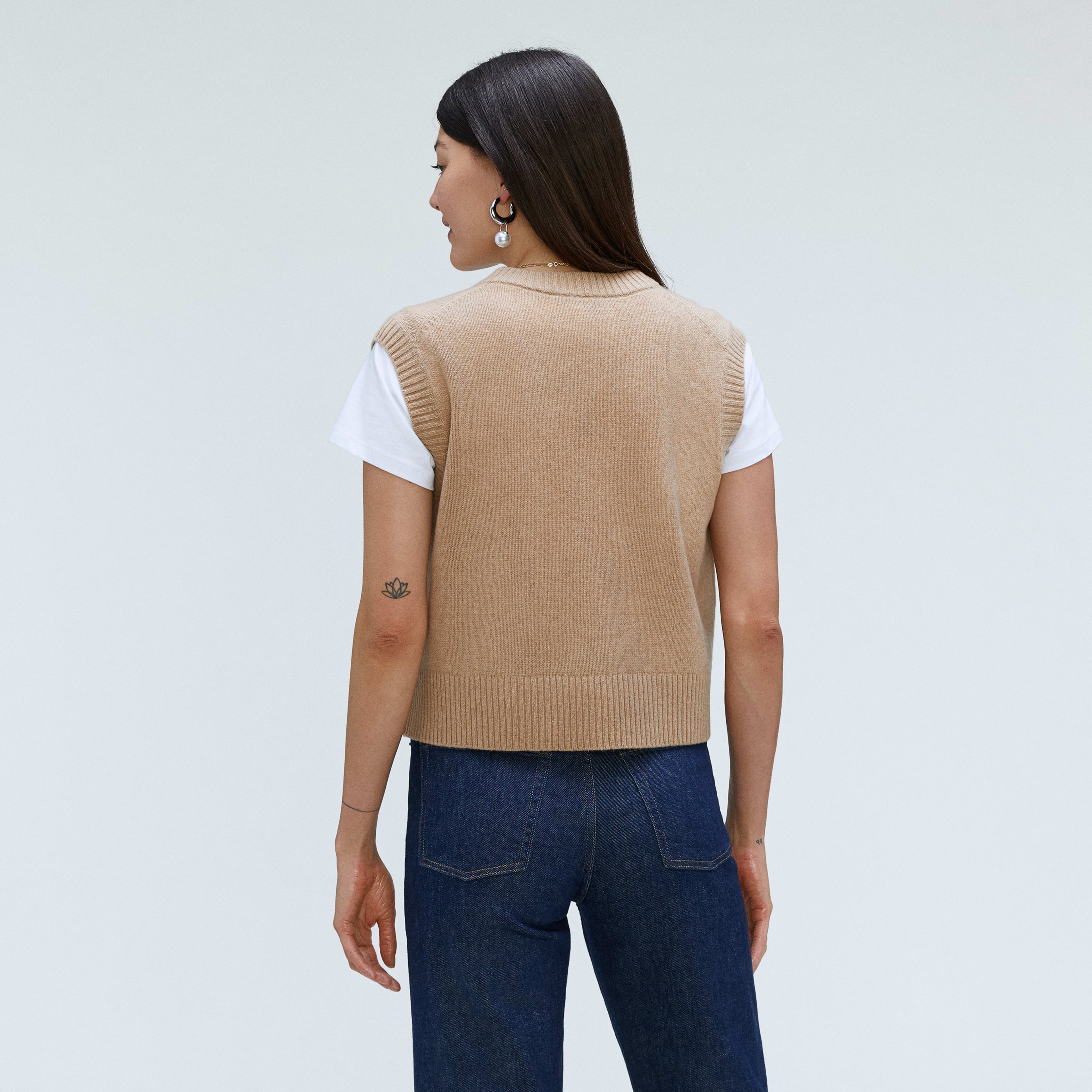 The Cashmere Vest Light Camel – Everlane