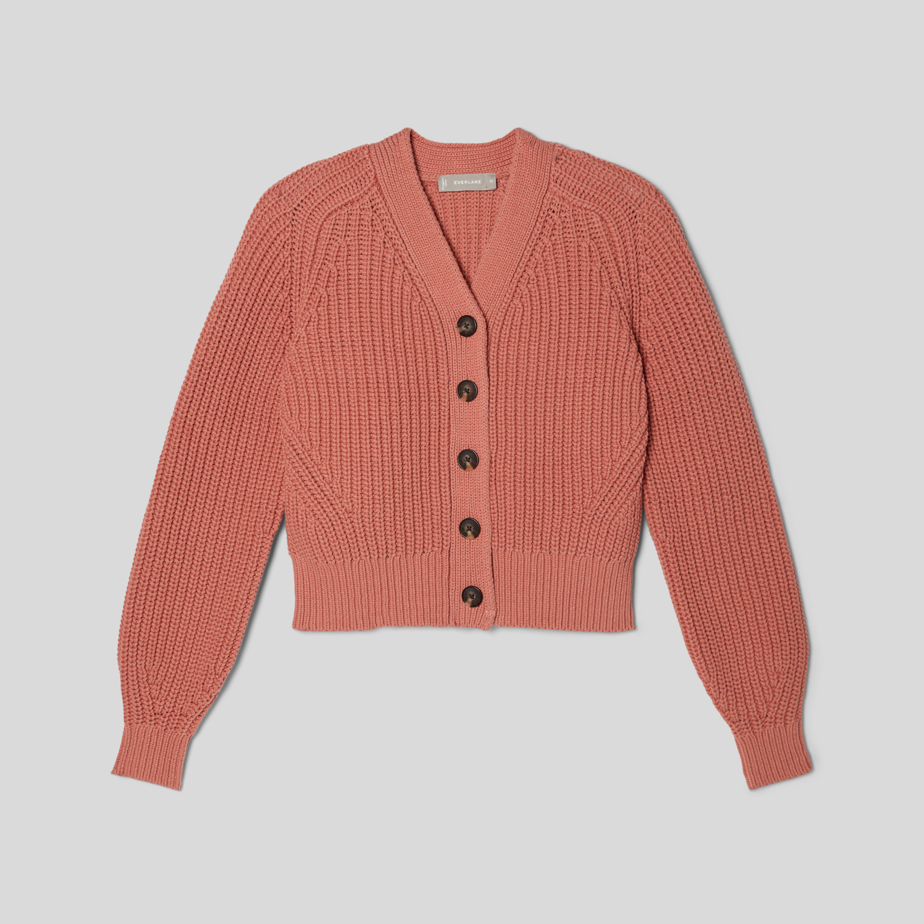 The Texture Cotton Cardigan Light Rose – Everlane