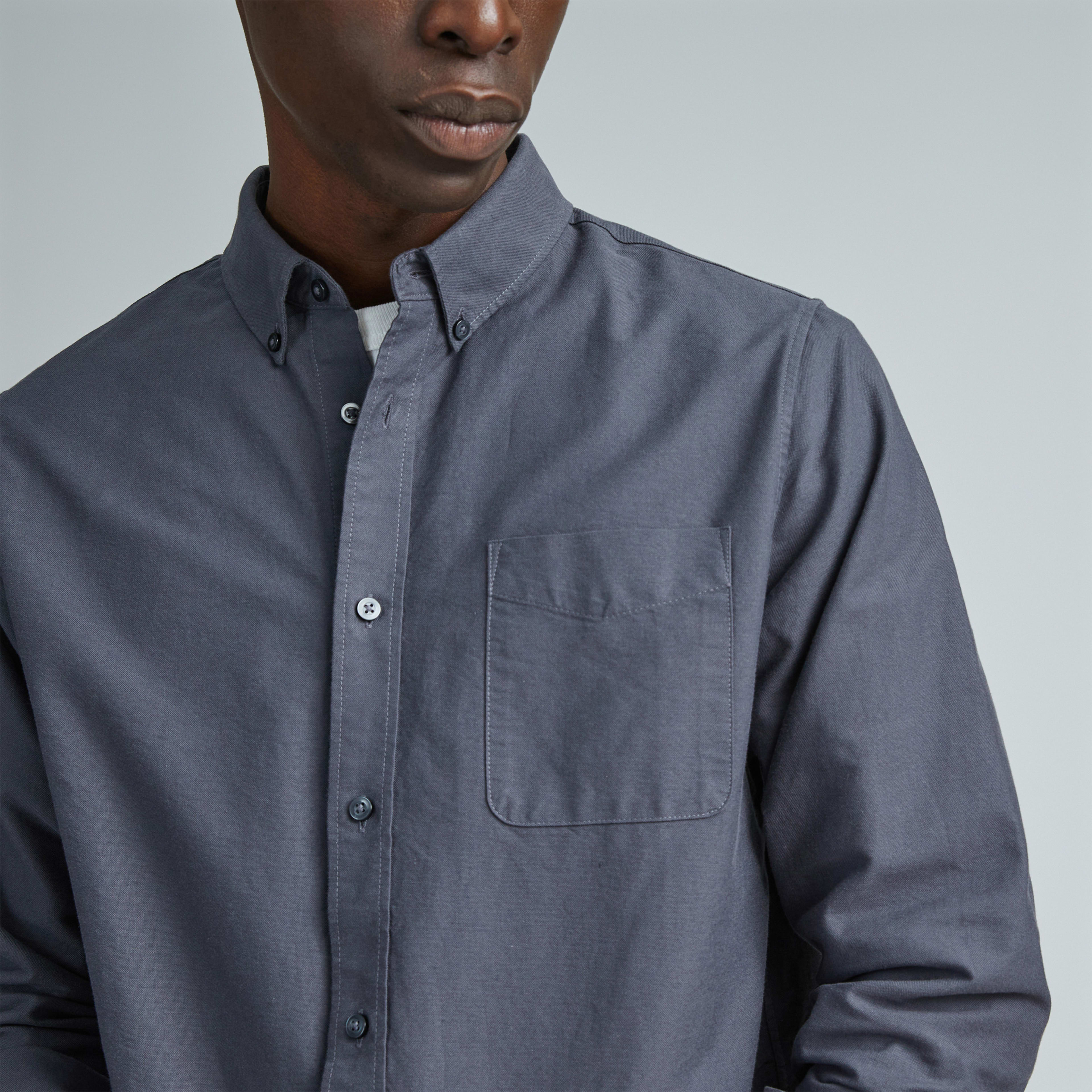 The Organic Oxford Shirt | Uniform Slate Grey – Everlane