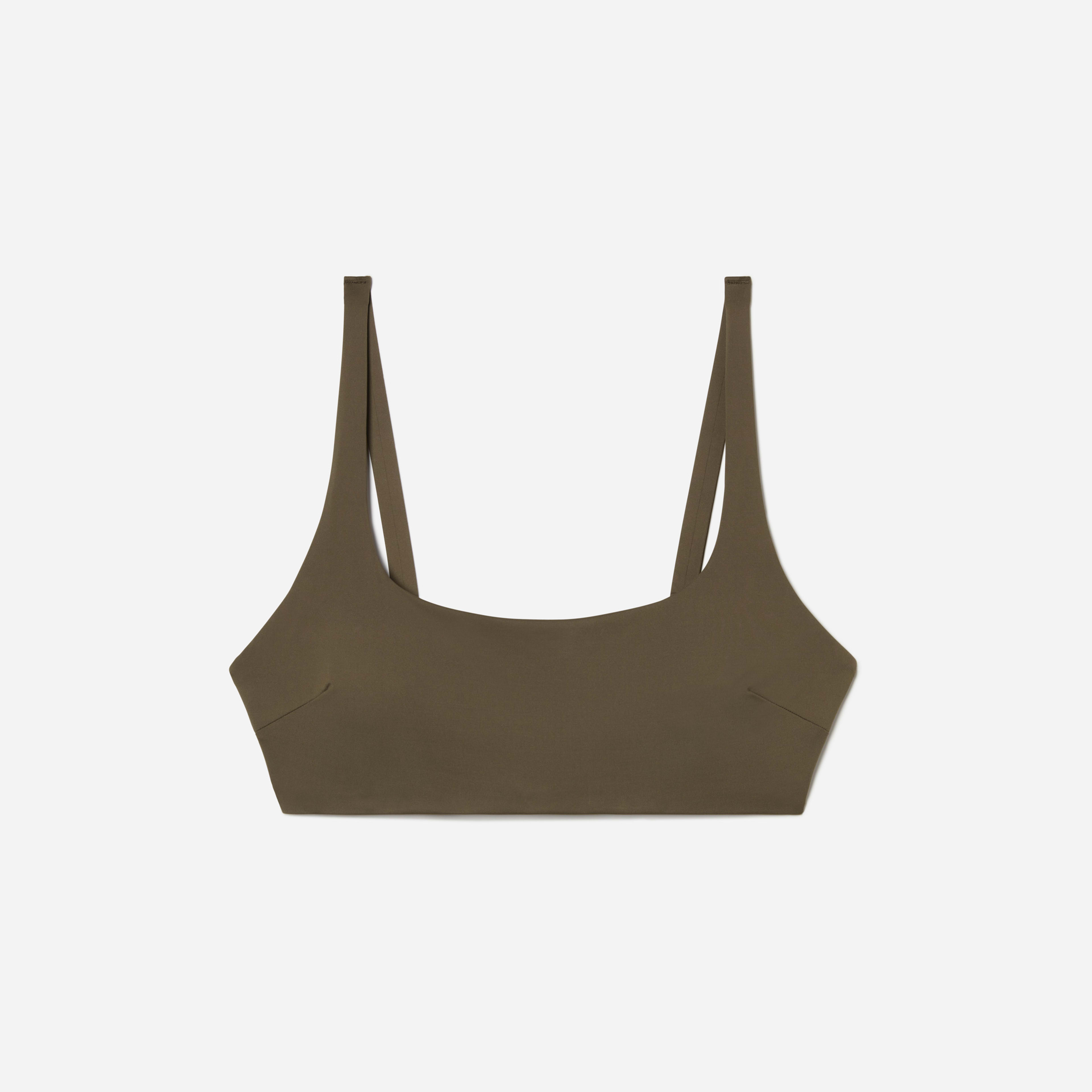 The Square-Neck Bikini Top Beech – Everlane