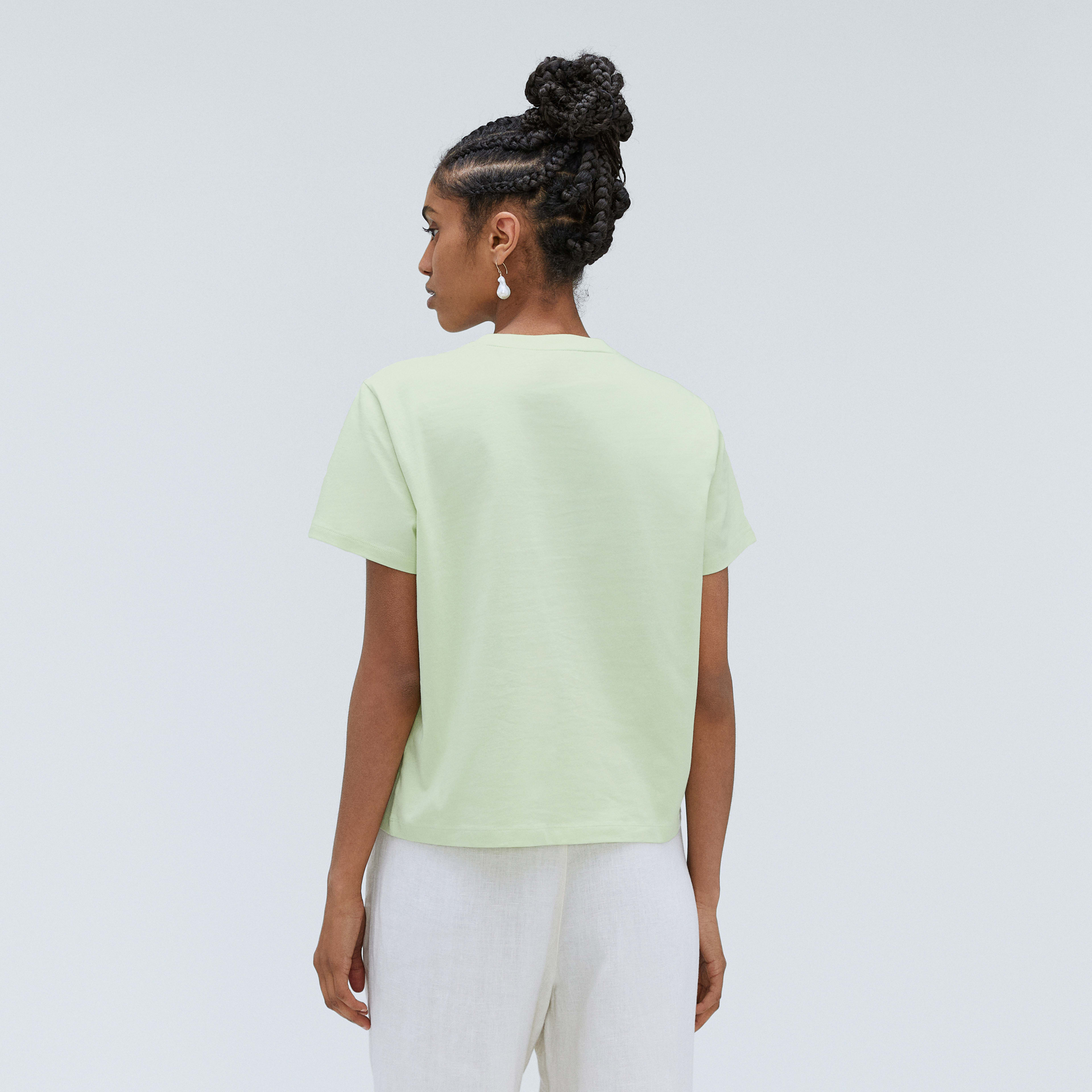 The Organic Cotton Box-Cut Tee Seafoam Green – Everlane