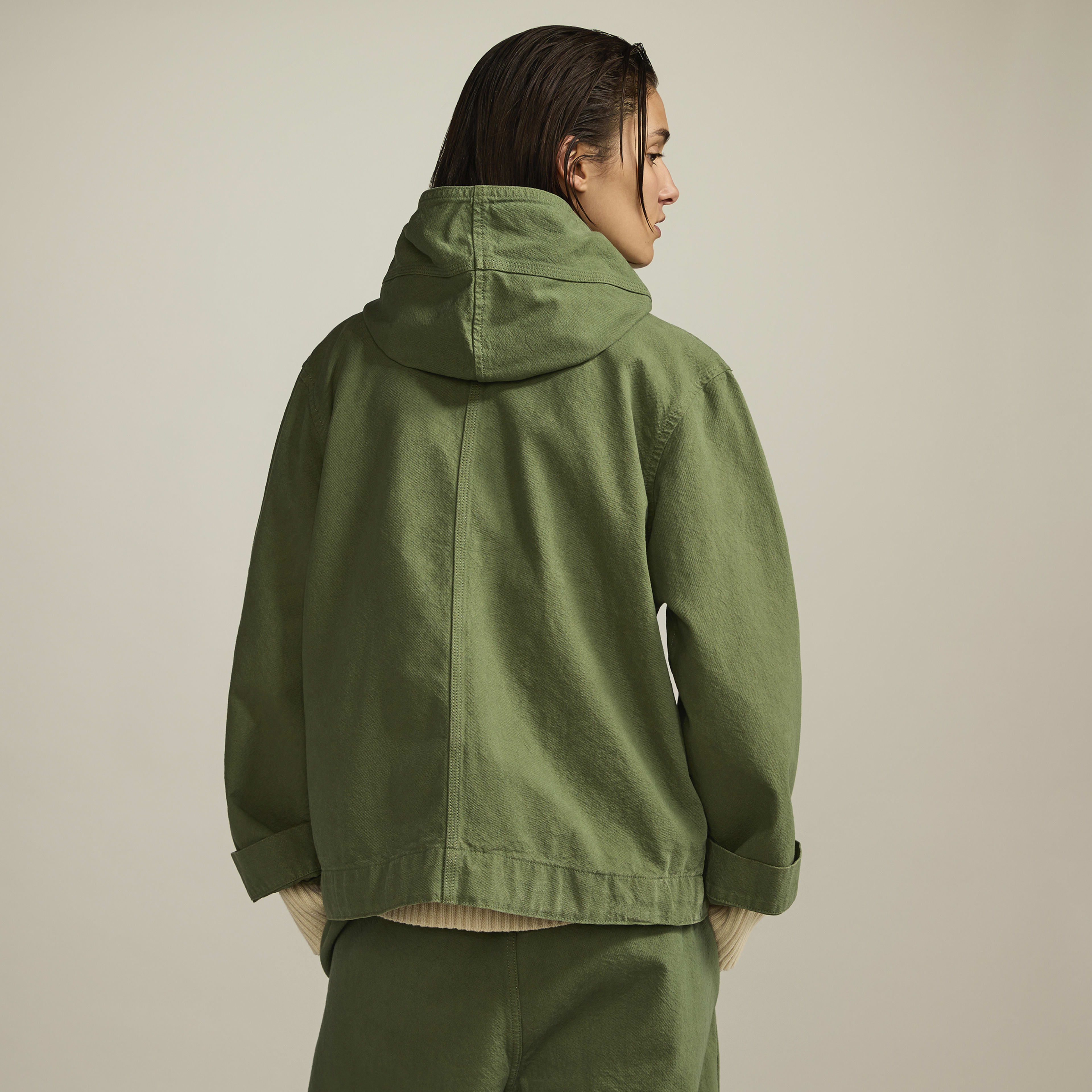 The Canvas Organic Cotton Anorak Forest Green – Everlane