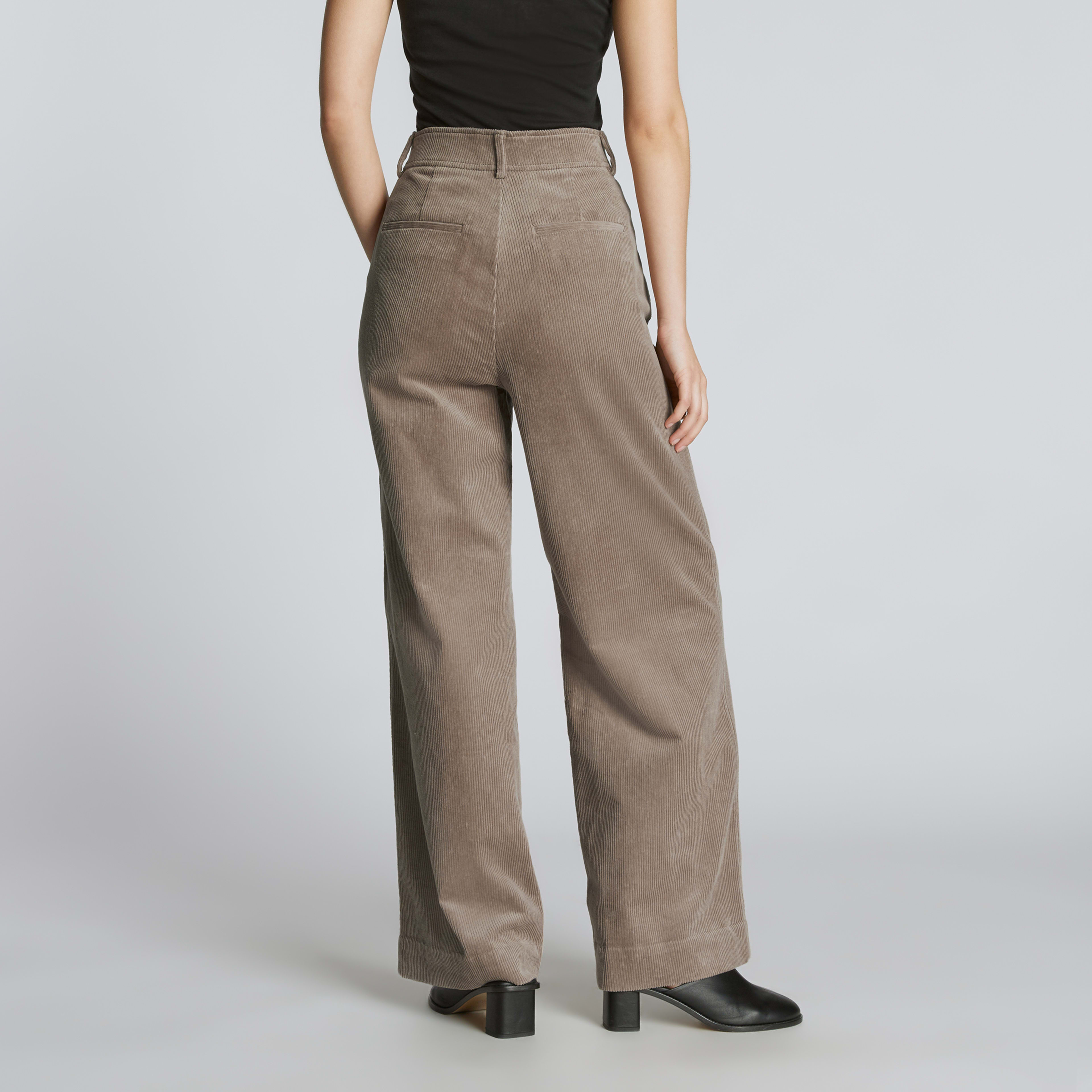 The Corduroy Way-High® Drape Pant Taupe Grey – Everlane