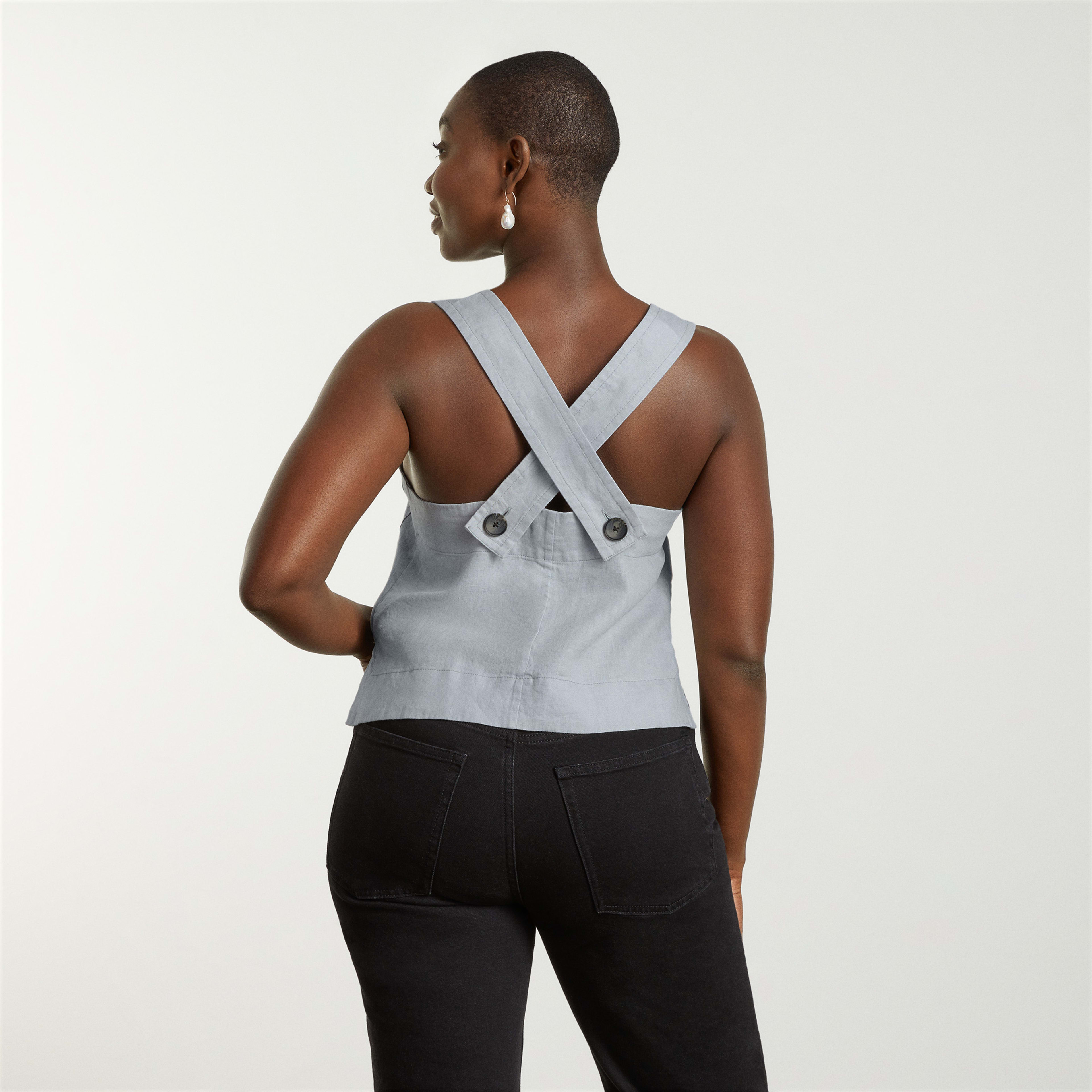 The Apron Linen Tank Sky – Everlane