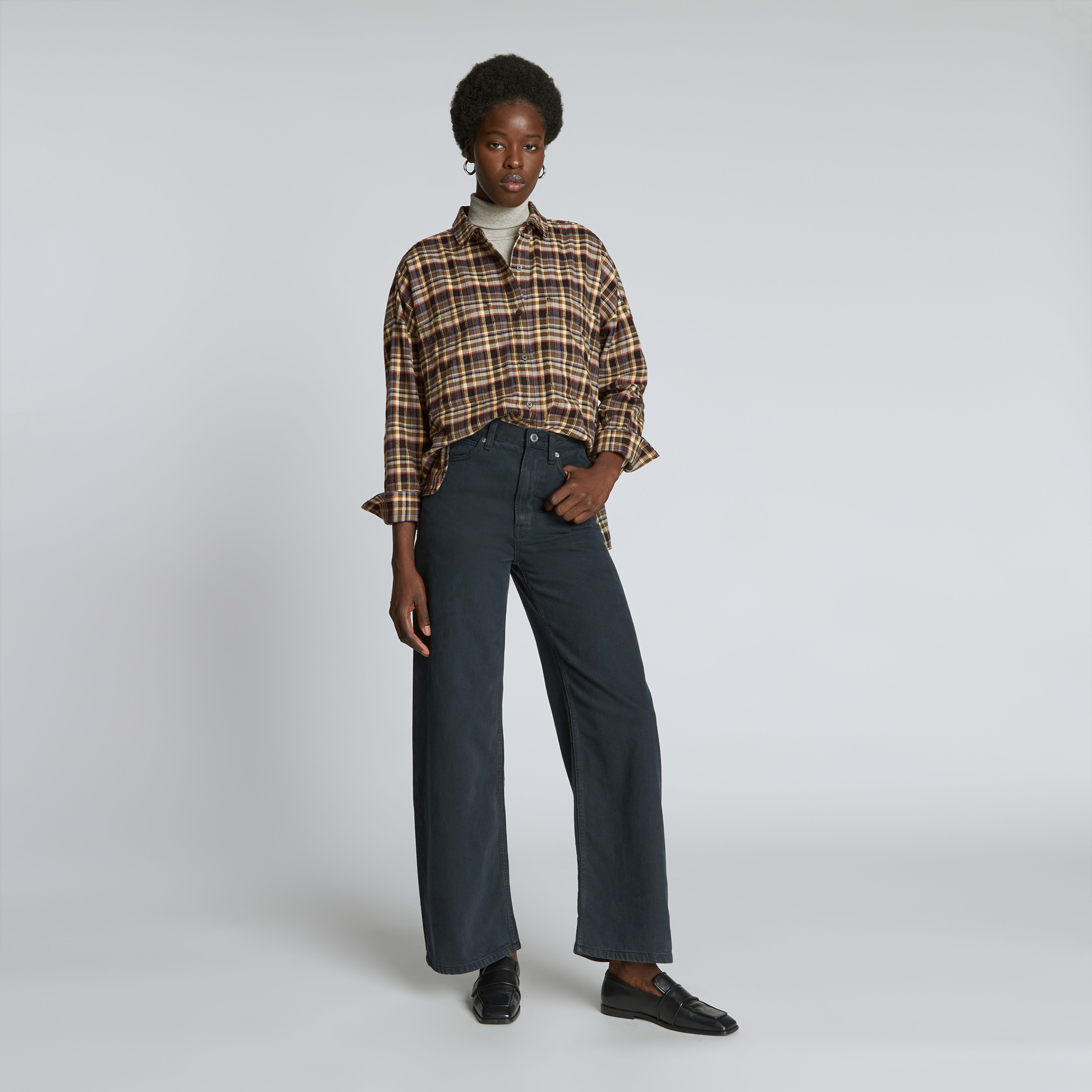 The Boxy Flannel Multi Plaid – Everlane