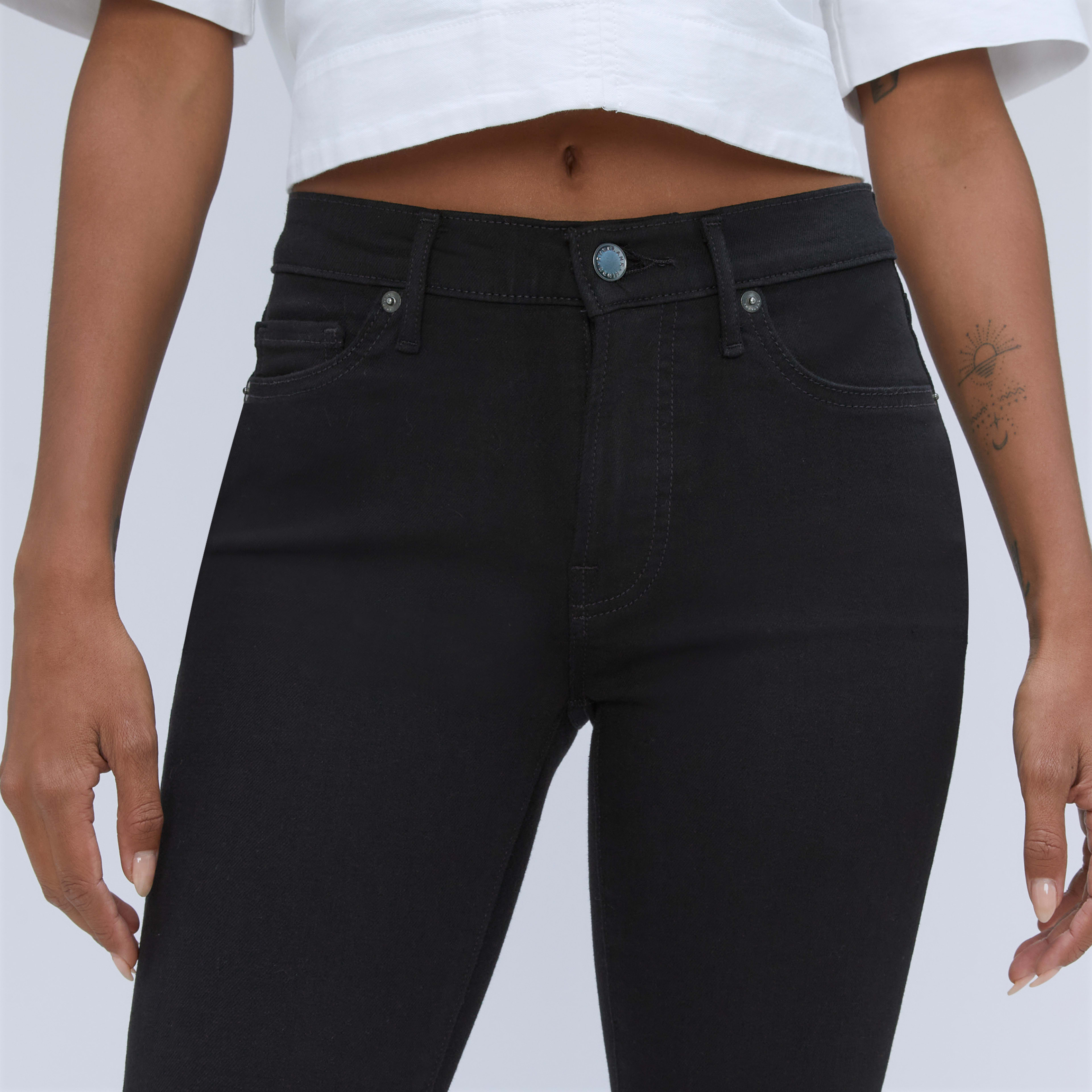 The Mid-Rise Skinny Stretch Jean Black – Everlane
