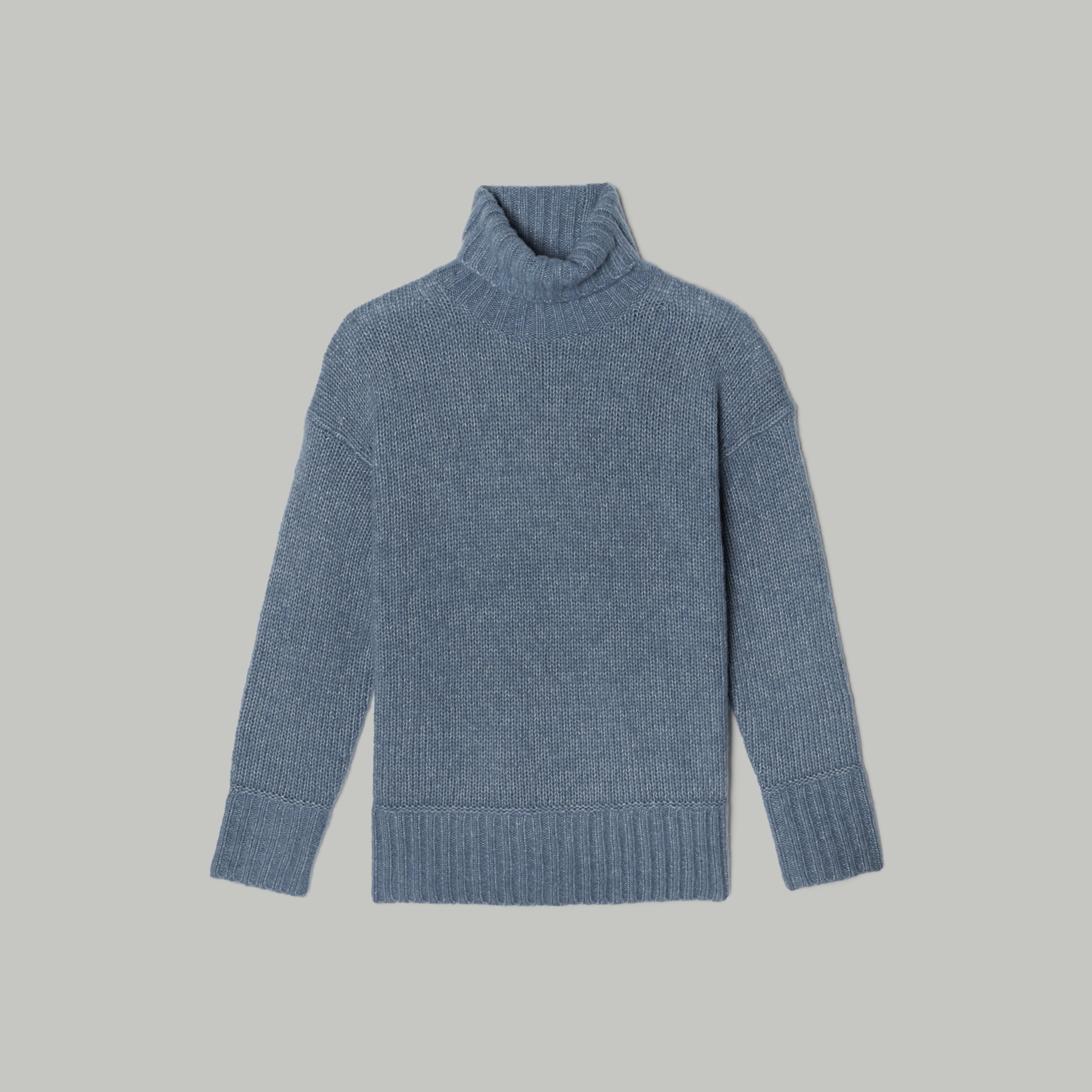 The Cloud Turtleneck Faded Blue – Everlane