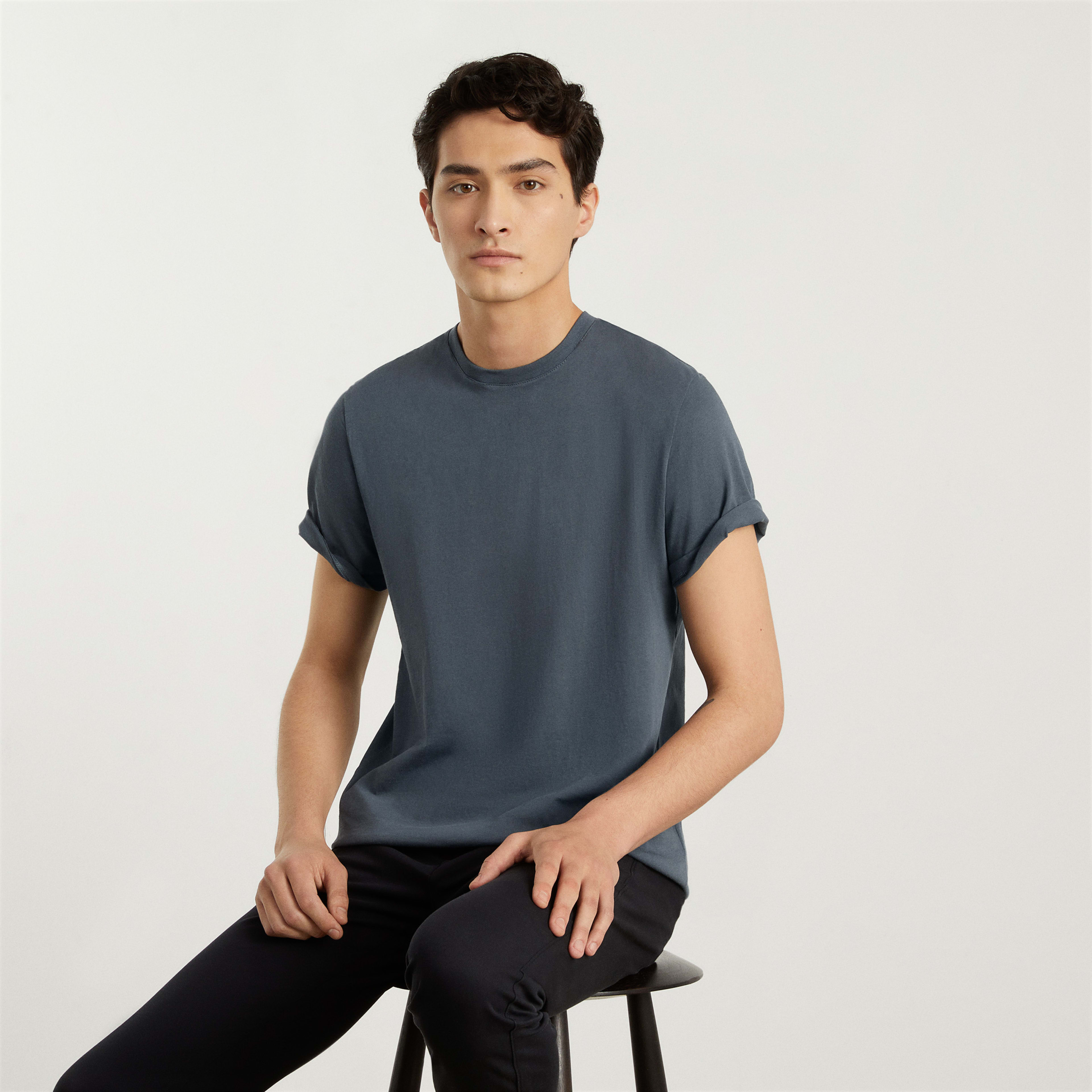 The Organic Cotton Crew | Uniform Dark Slate – Everlane