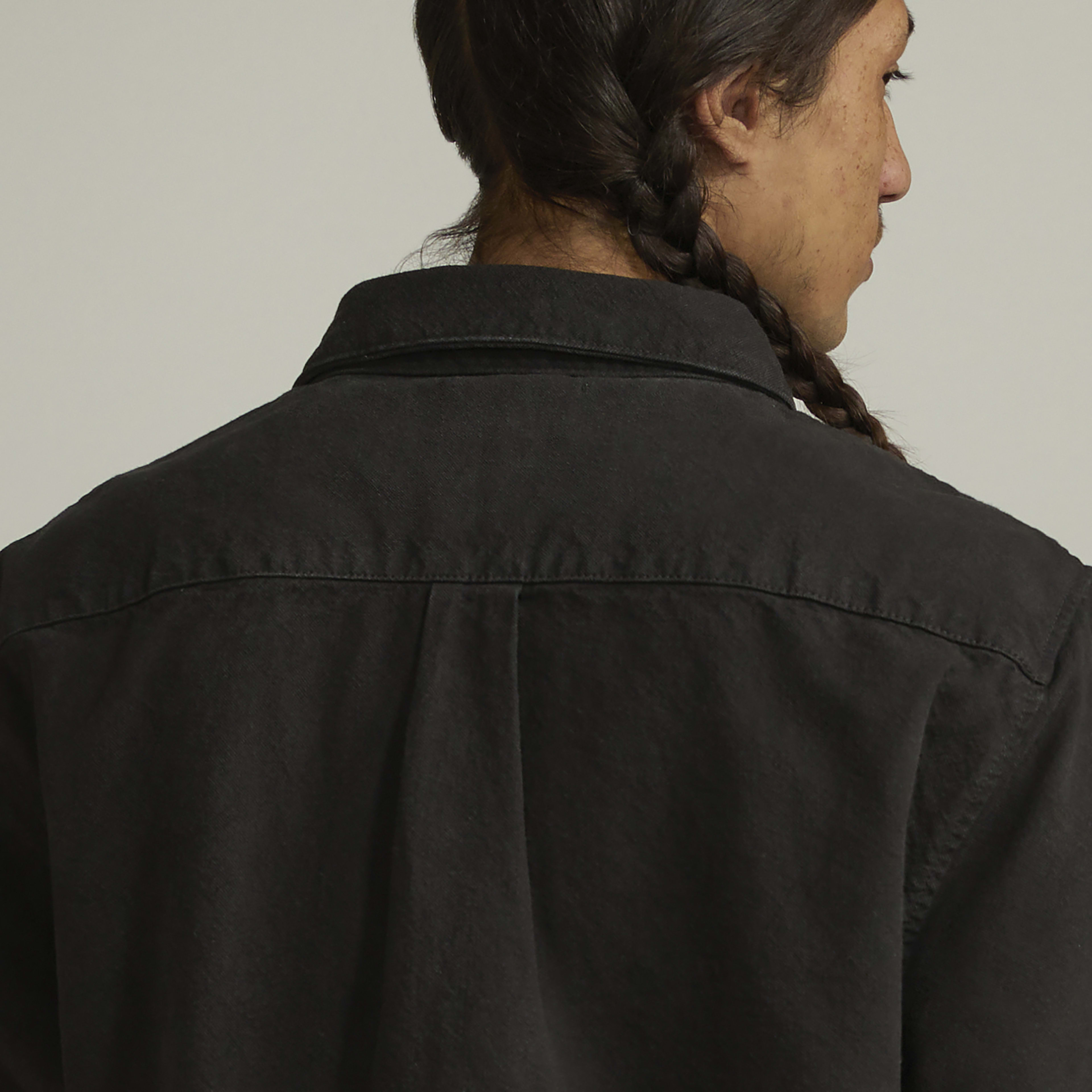The Canvas Organic Cotton Overshirt Black – Everlane