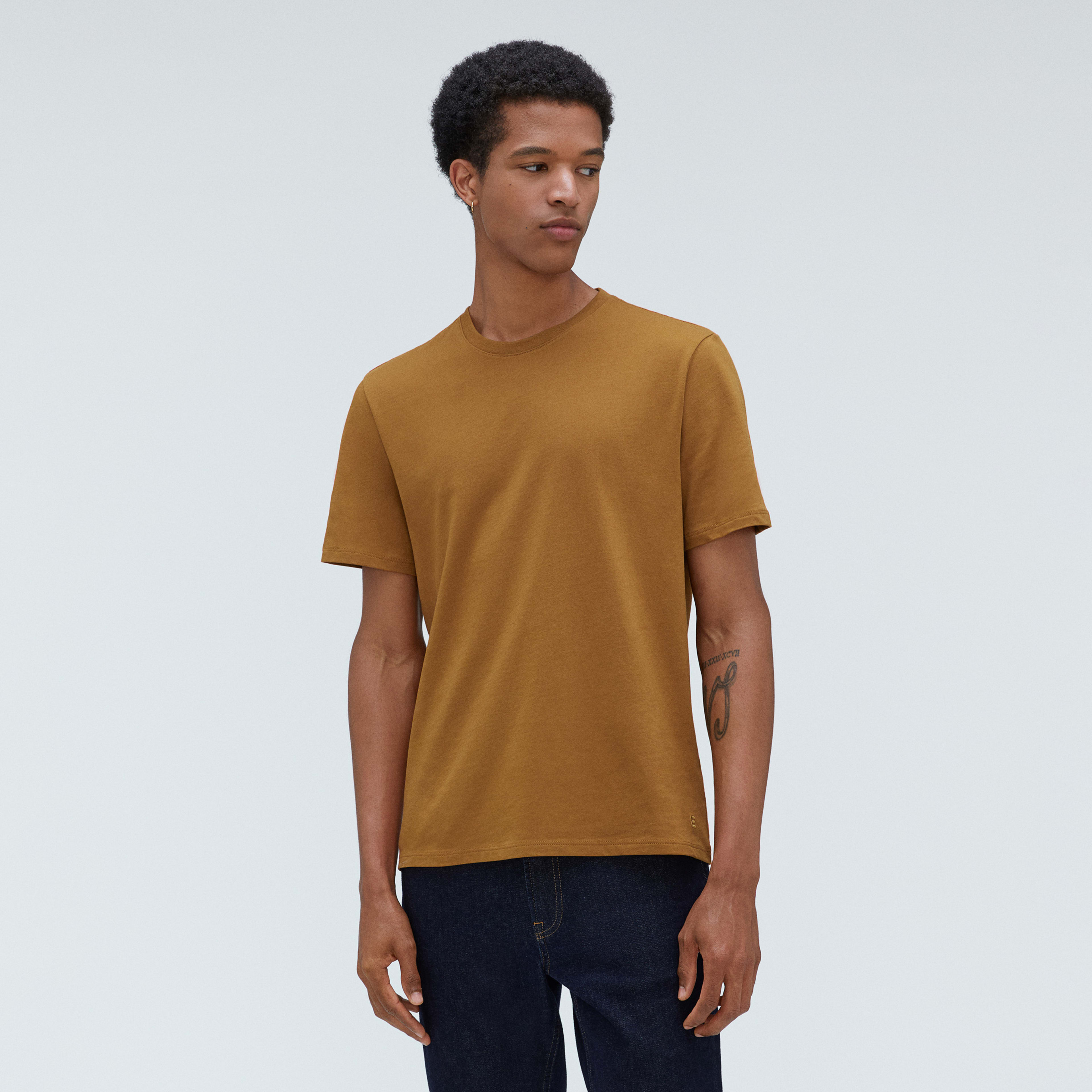 The Organic Cotton Crew | Uniform Tawny Brown – Everlane