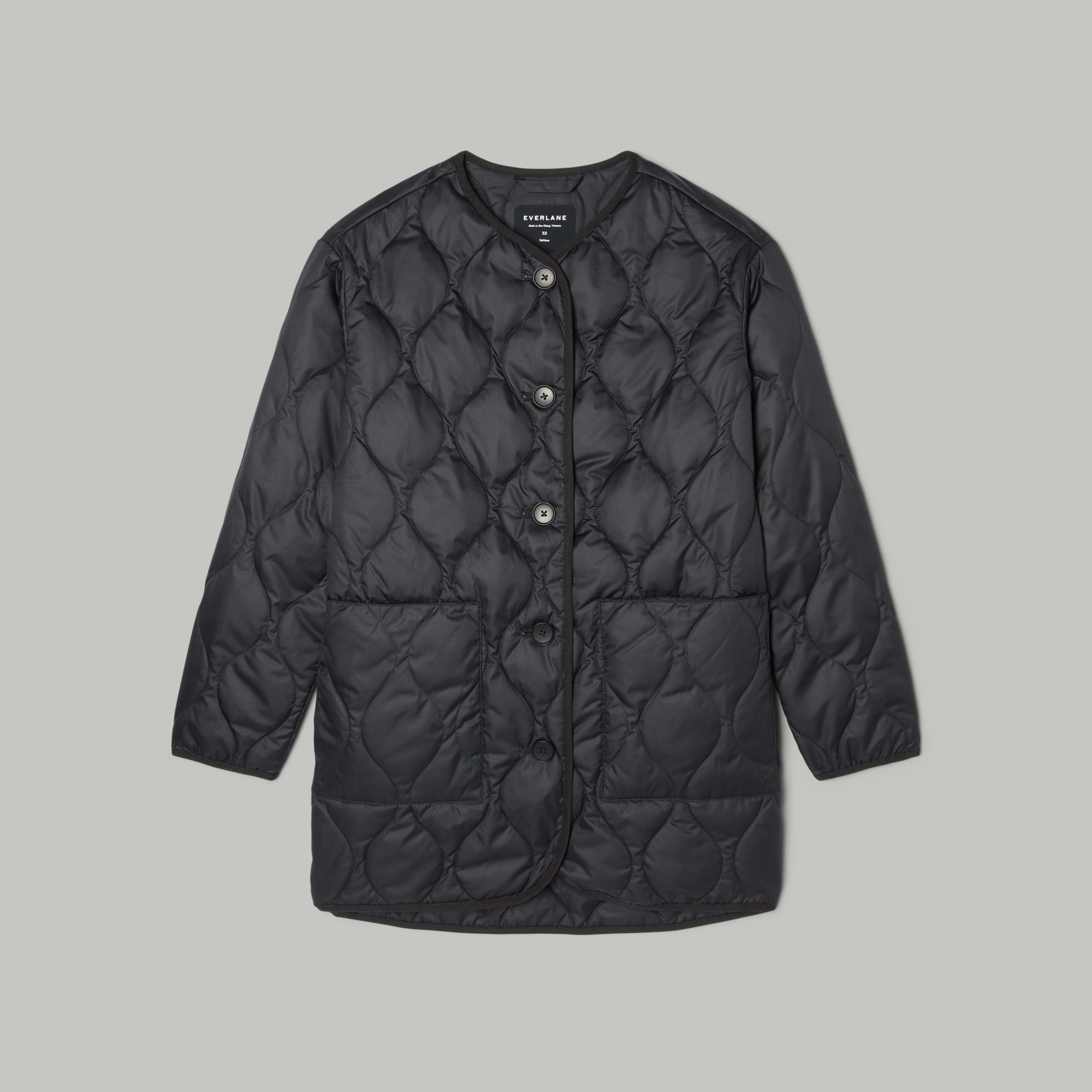 The ReNew Quilted Mid-Length Liner Black – Everlane