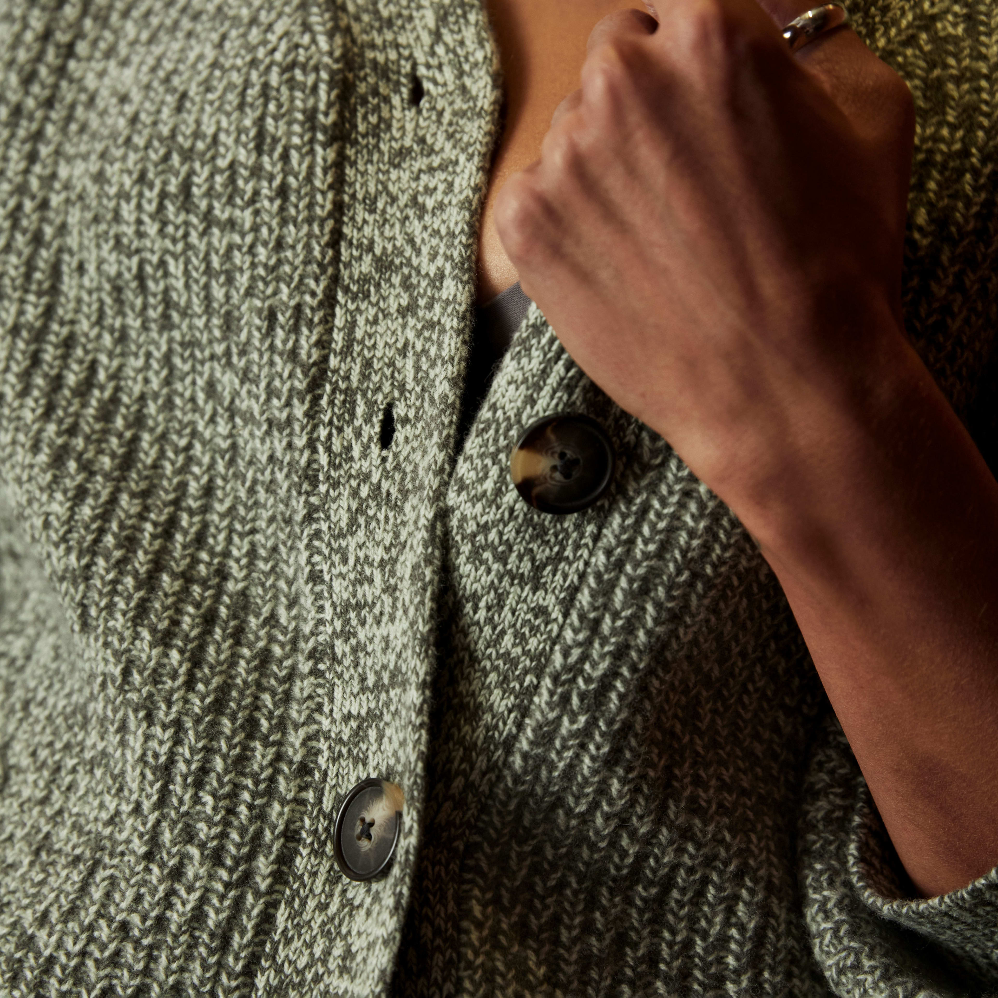 The Felted Merino Cardigan Seafoam Green / Kambaba Twist – Everlane