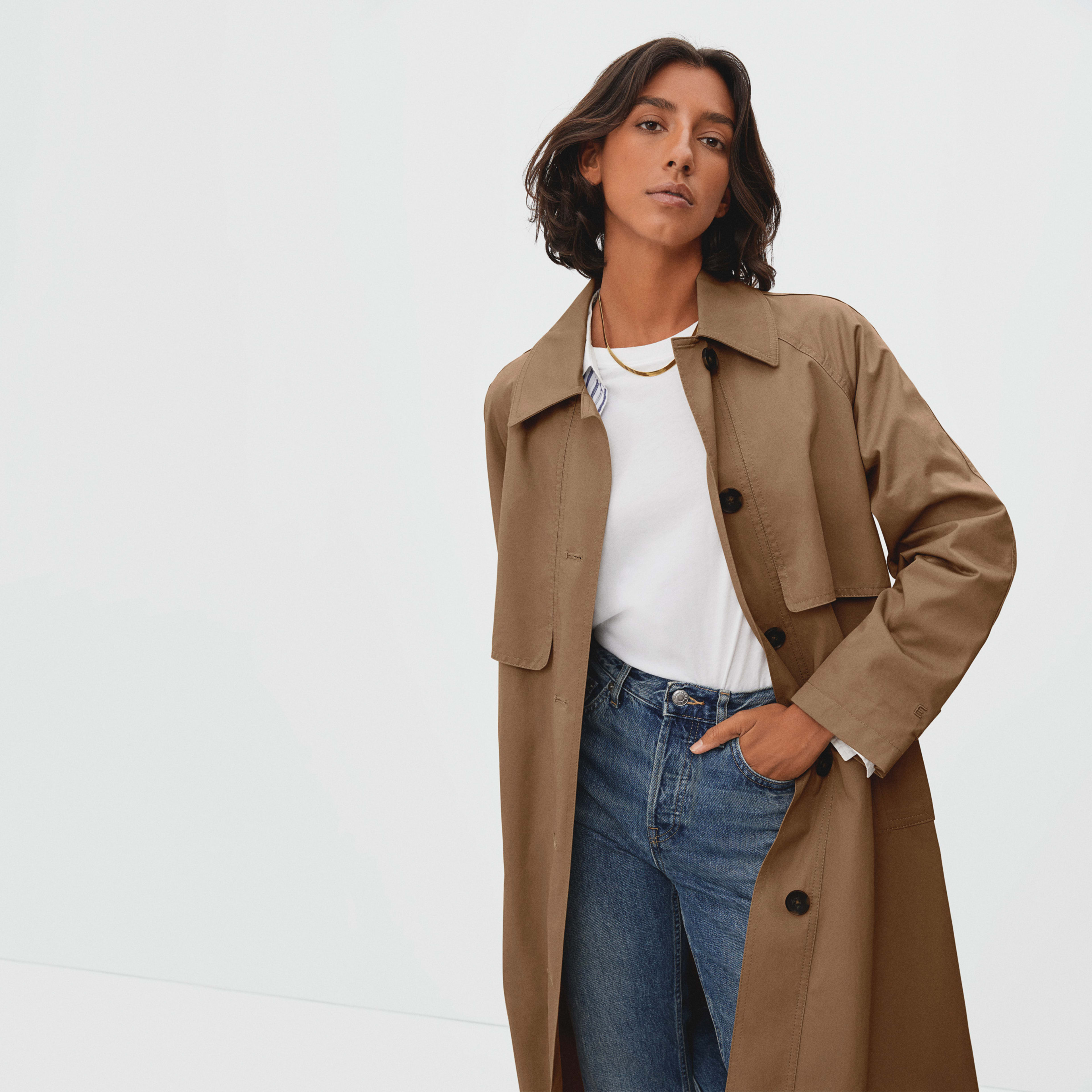 The Long Mac Coat Toasted Coconut – Everlane