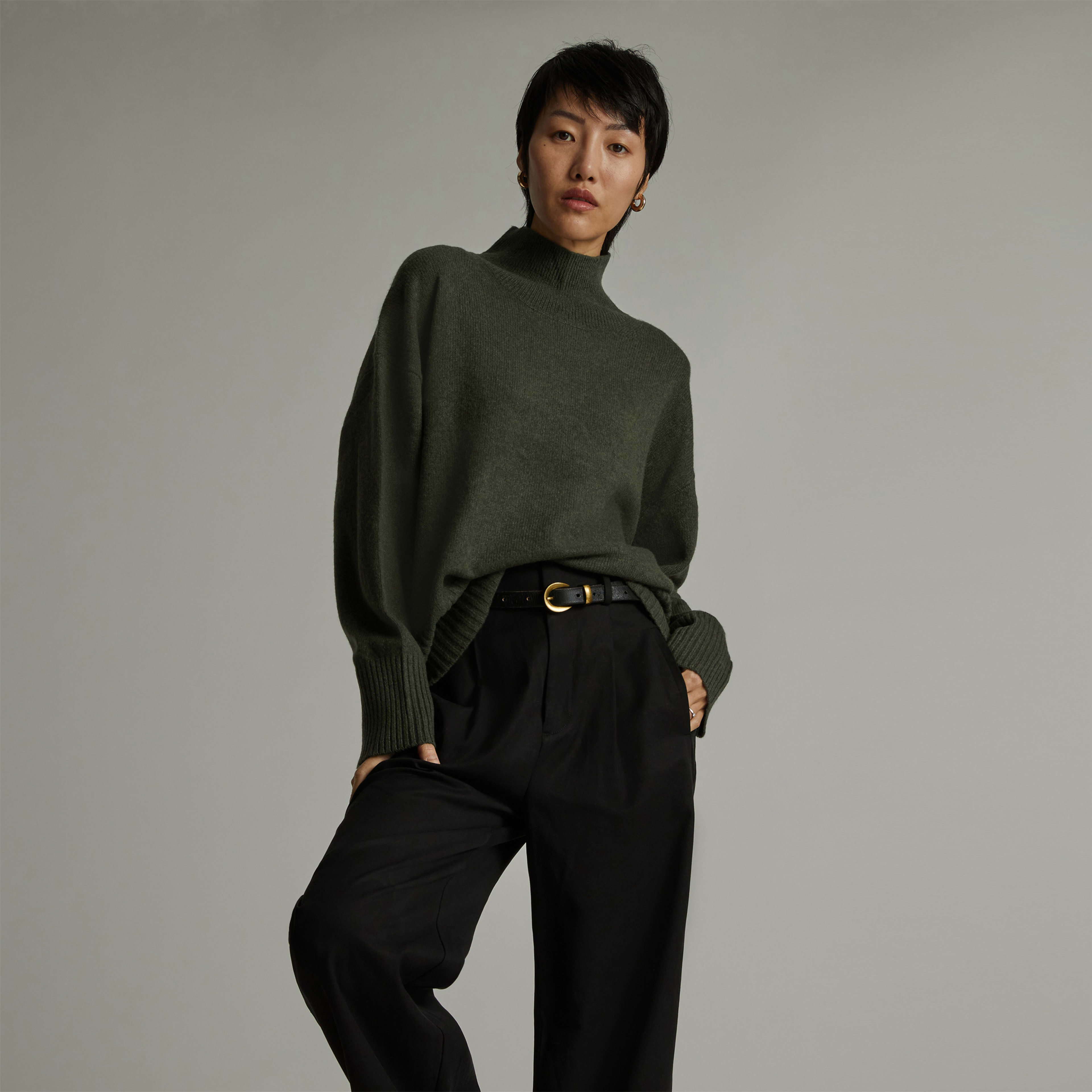 The Cashmere Oversized Turtleneck Kambaba – Everlane