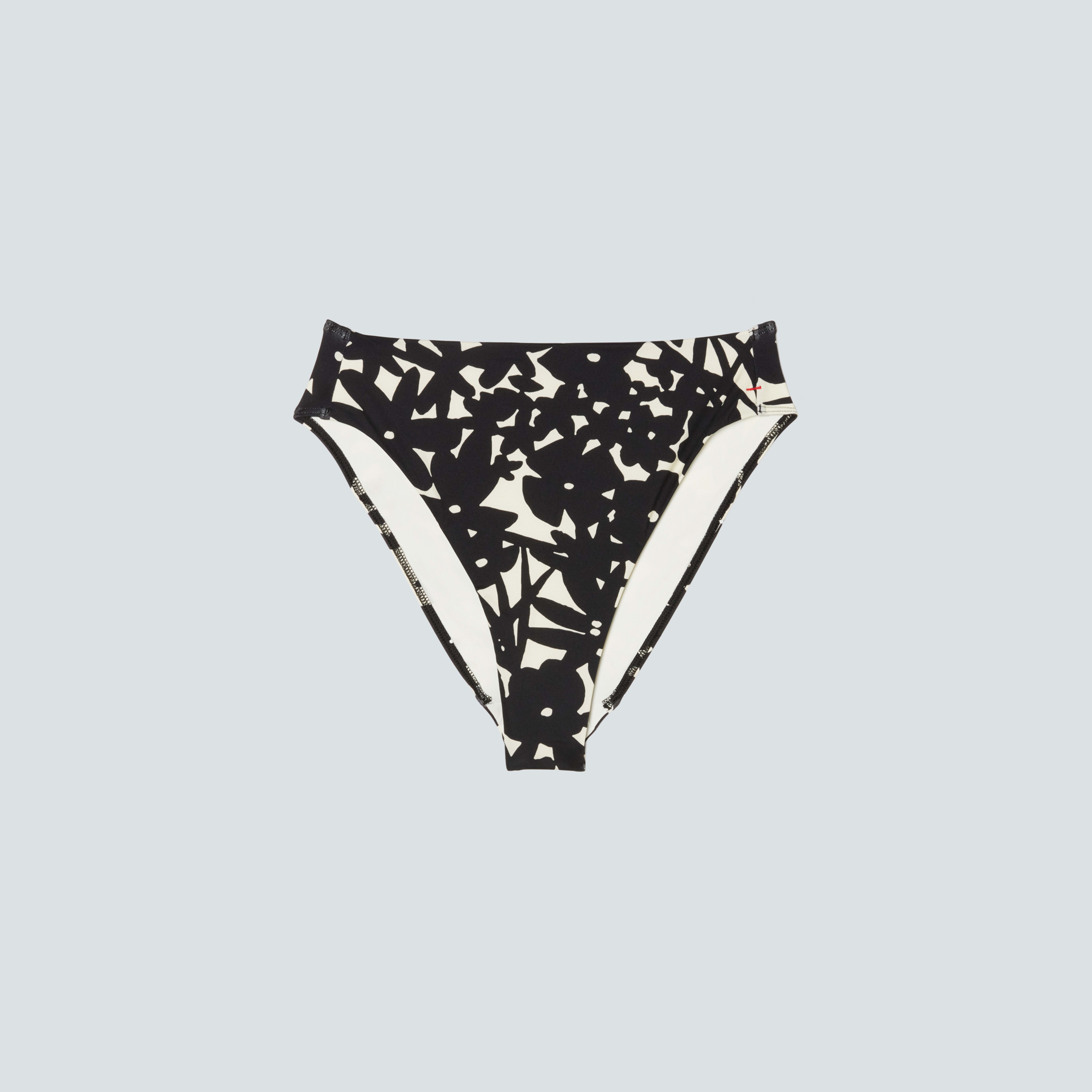 The High-Rise Cheeky Bikini Bottom Black / Canvas Floral – Everlane