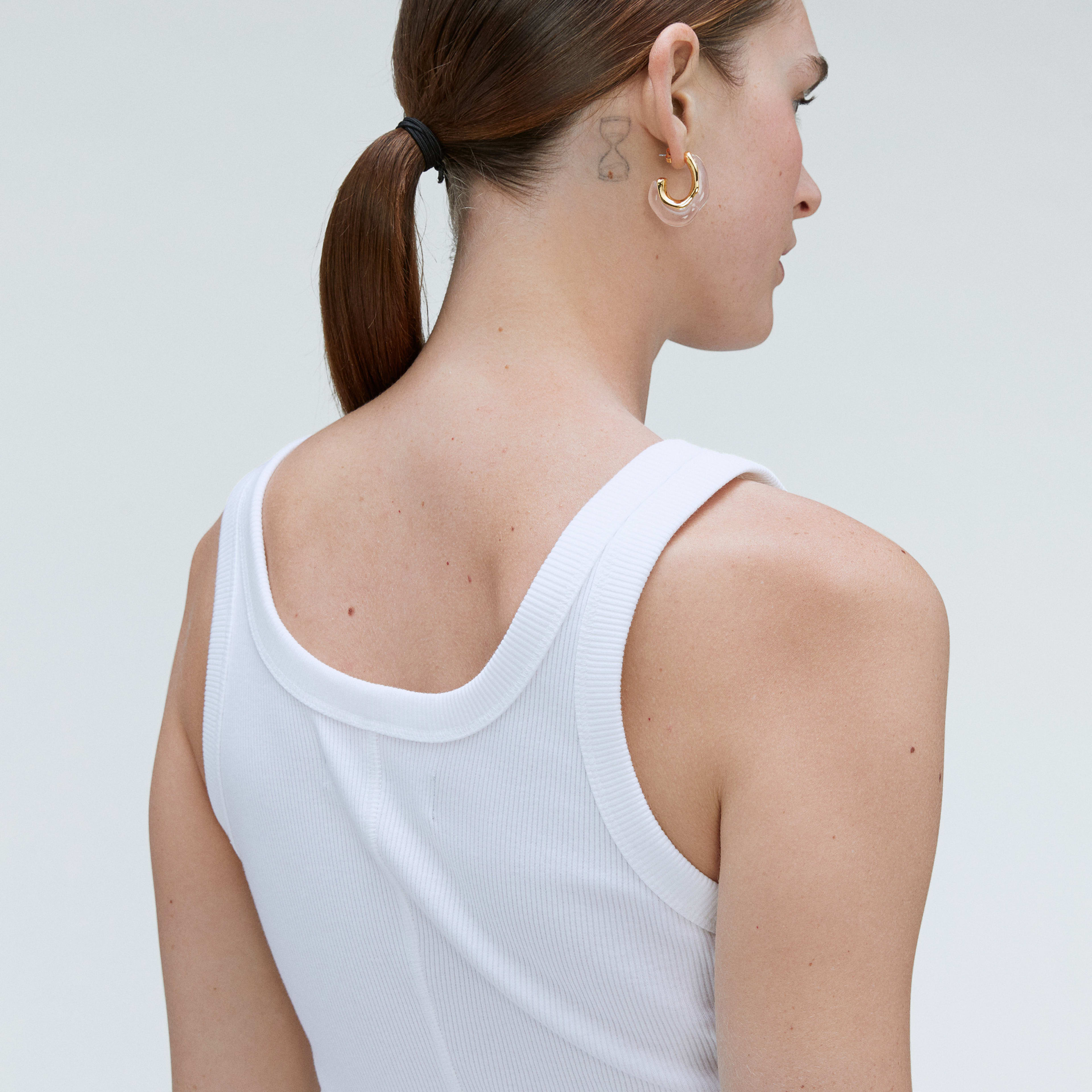 The Ribbed Tank Dress White – Everlane
