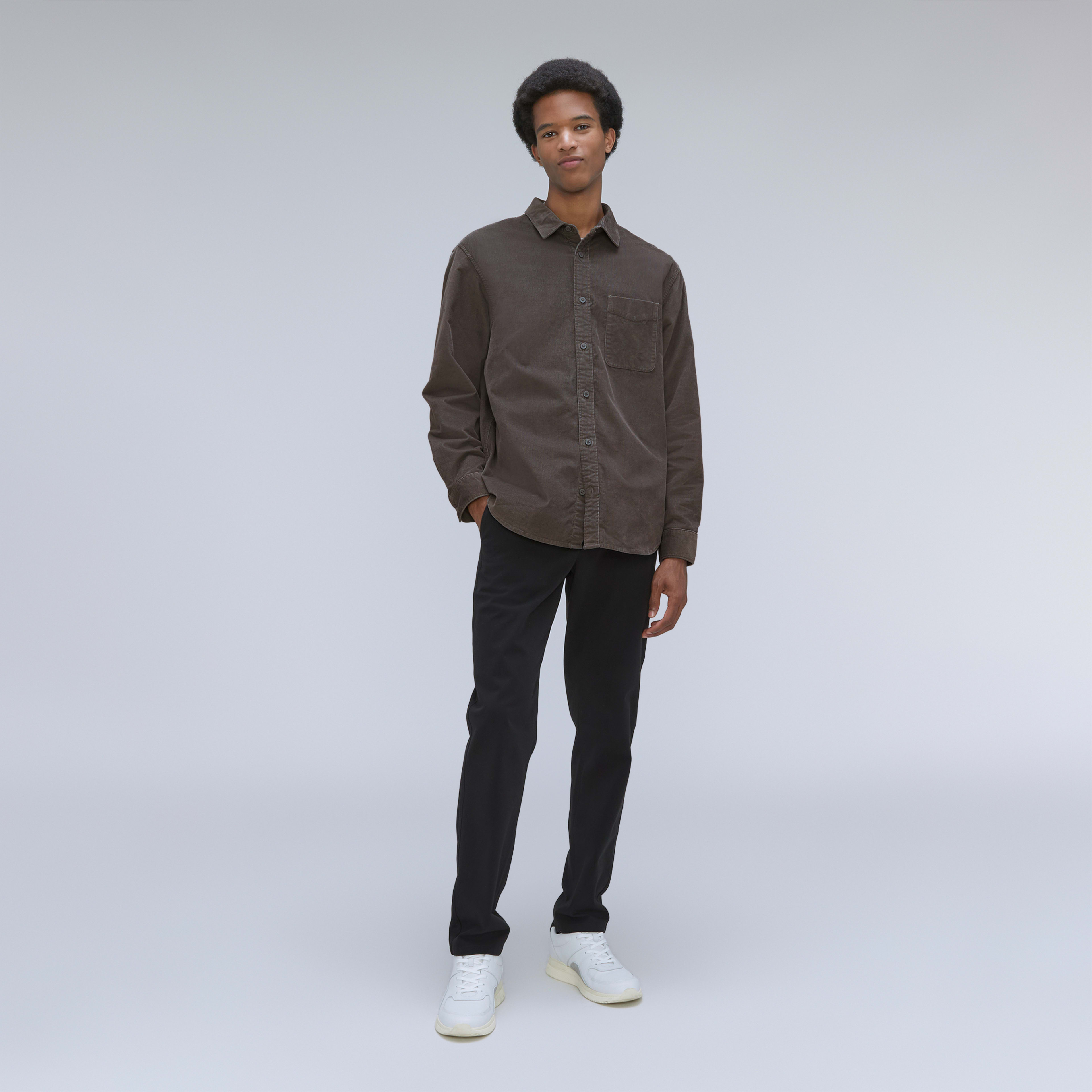 The Relaxed Corduroy Shirt Pewter – Everlane