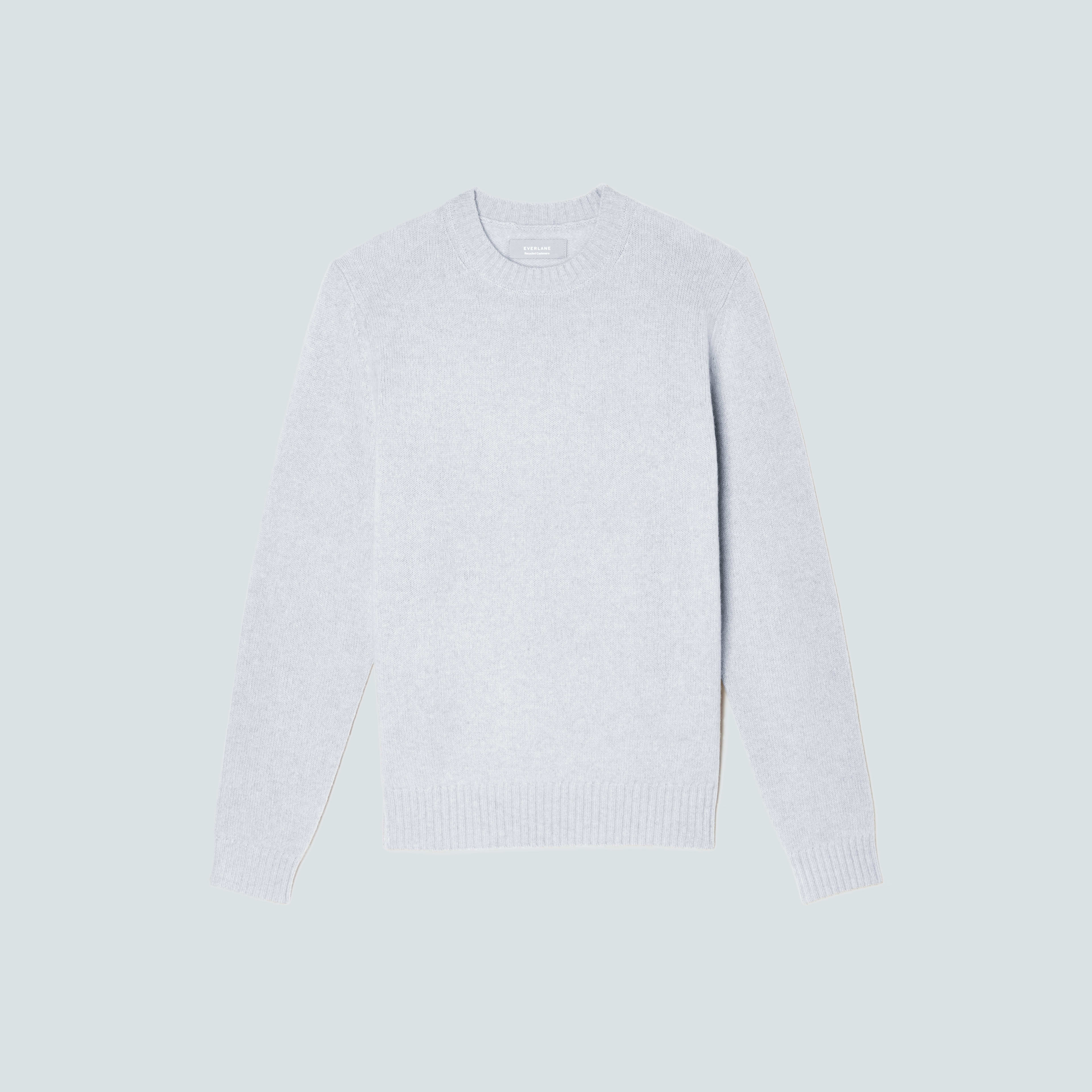 The Everyone Cashmere Crew Pale Heather Grey – Everlane