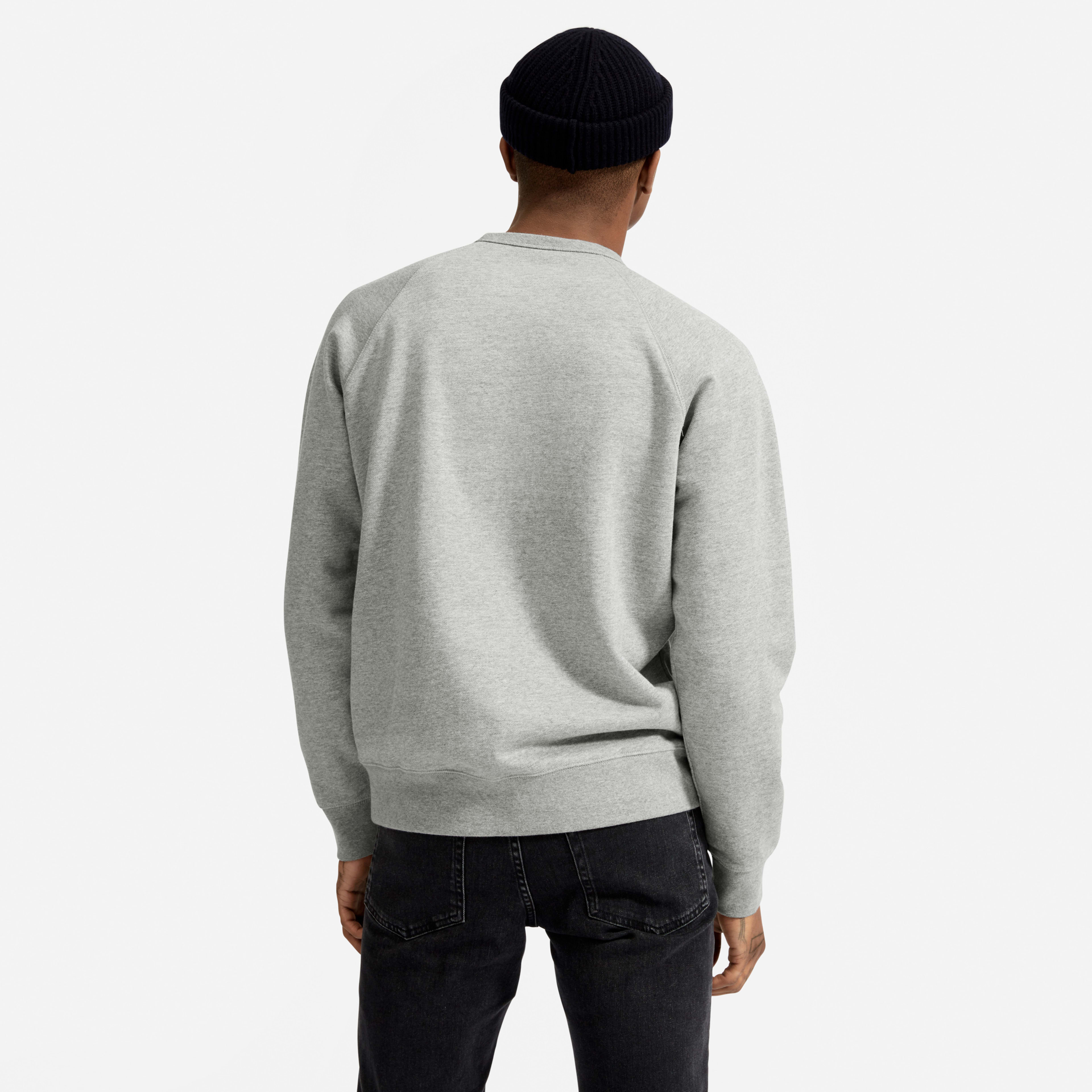 The Unisex French Terry Crew Heathered Grey – Everlane