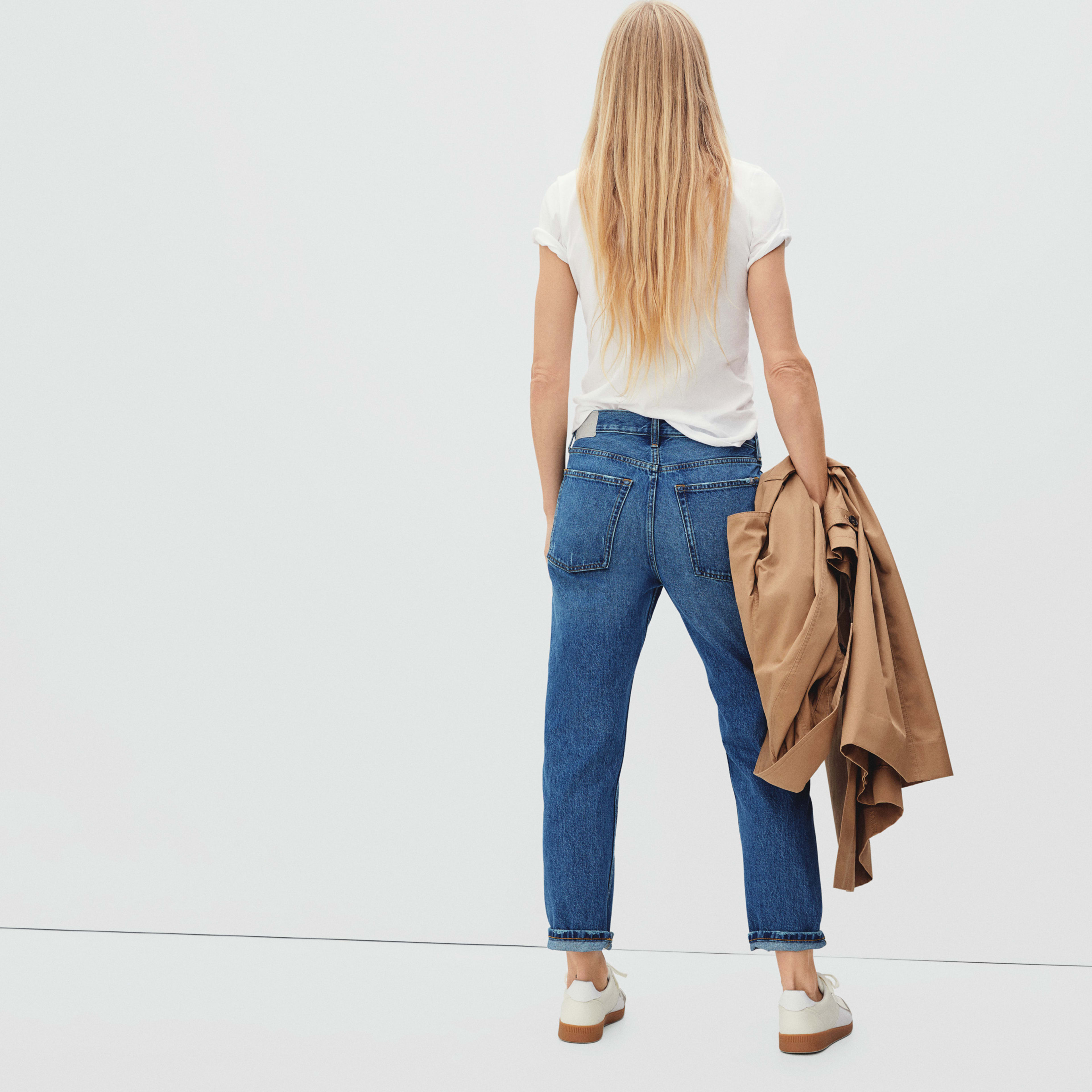 The Rigid Slouch Jean Washed Indigo – Everlane