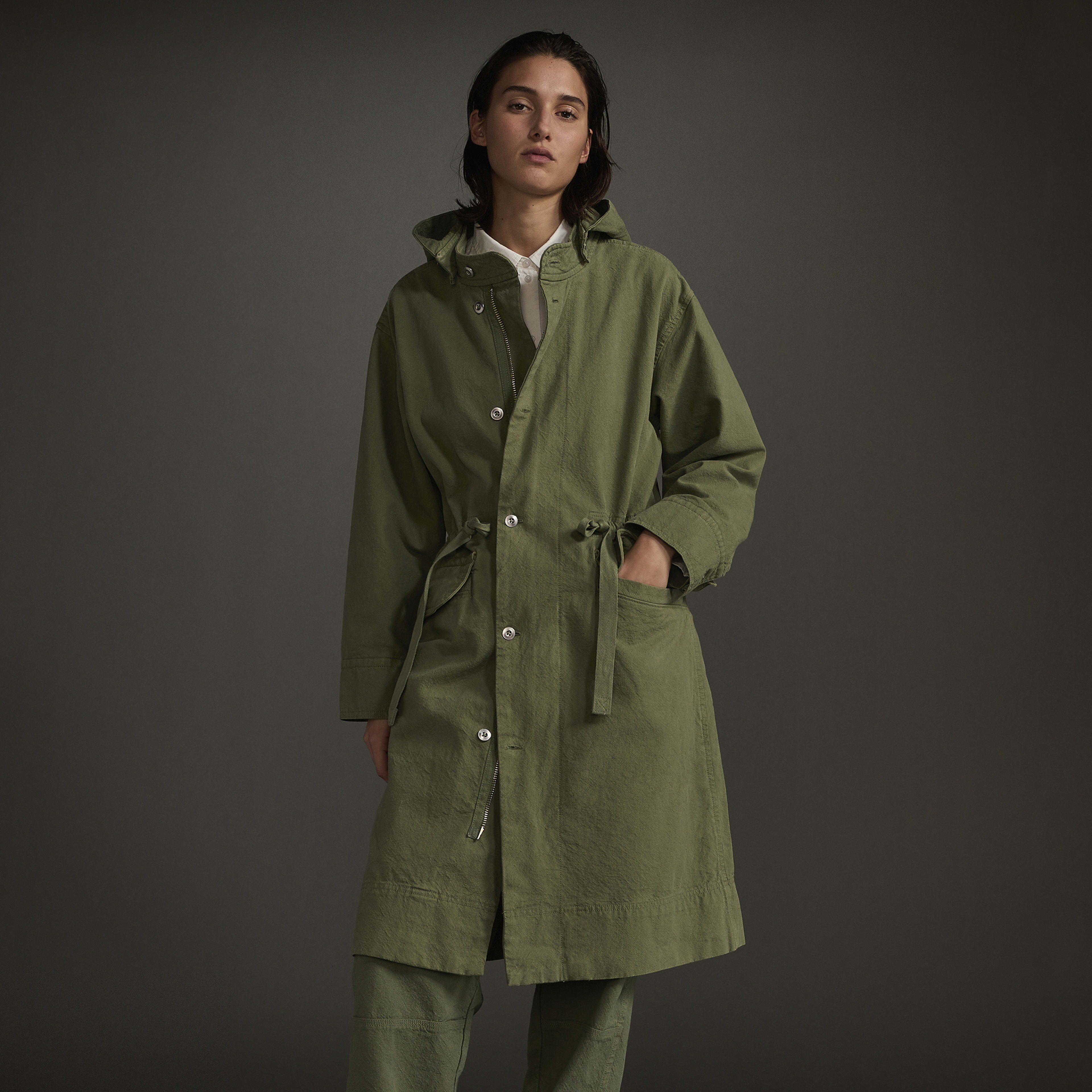 The Canvas Organic Cotton Parka Forest Green – Everlane
