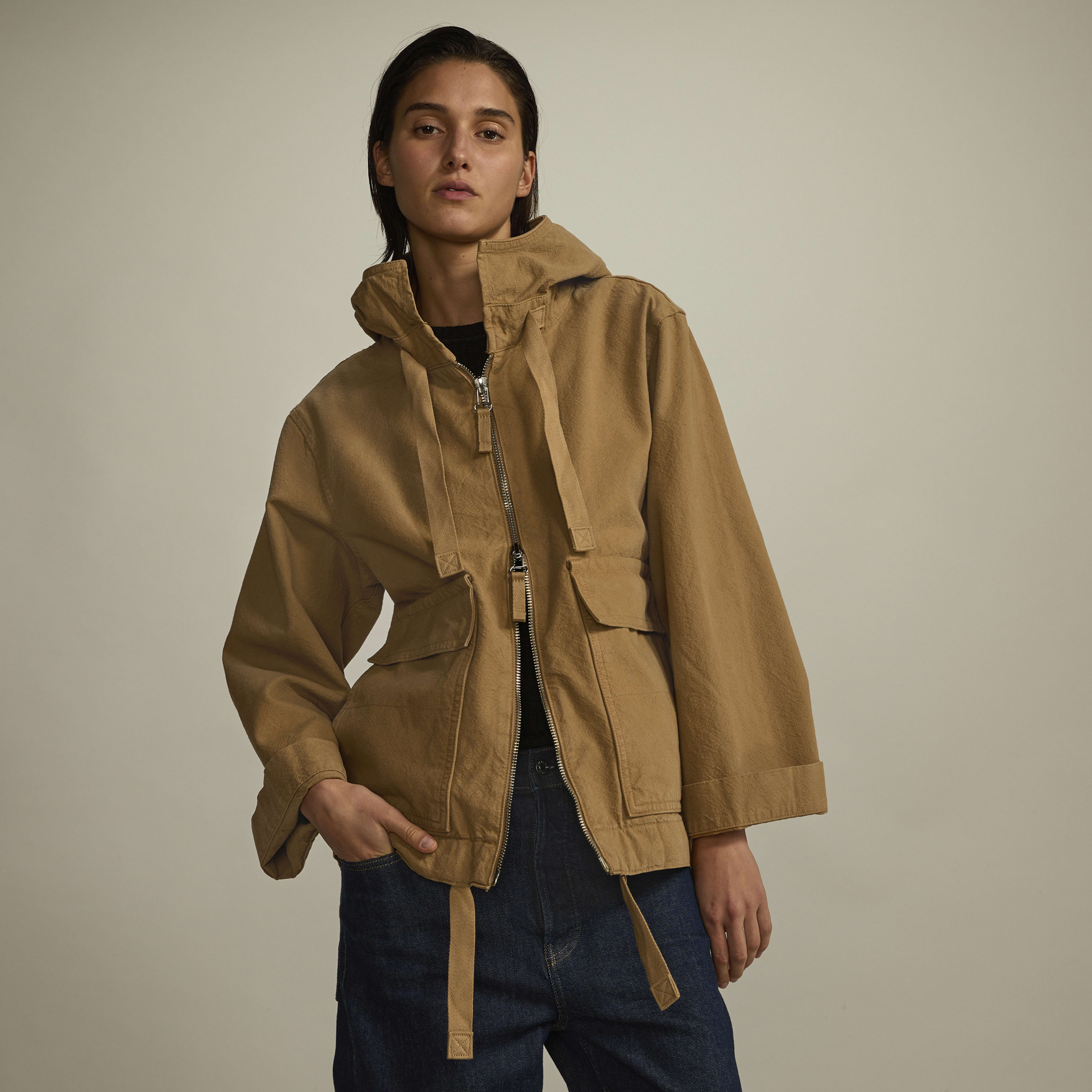 The Canvas Organic Cotton Anorak Cappuccino – Everlane
