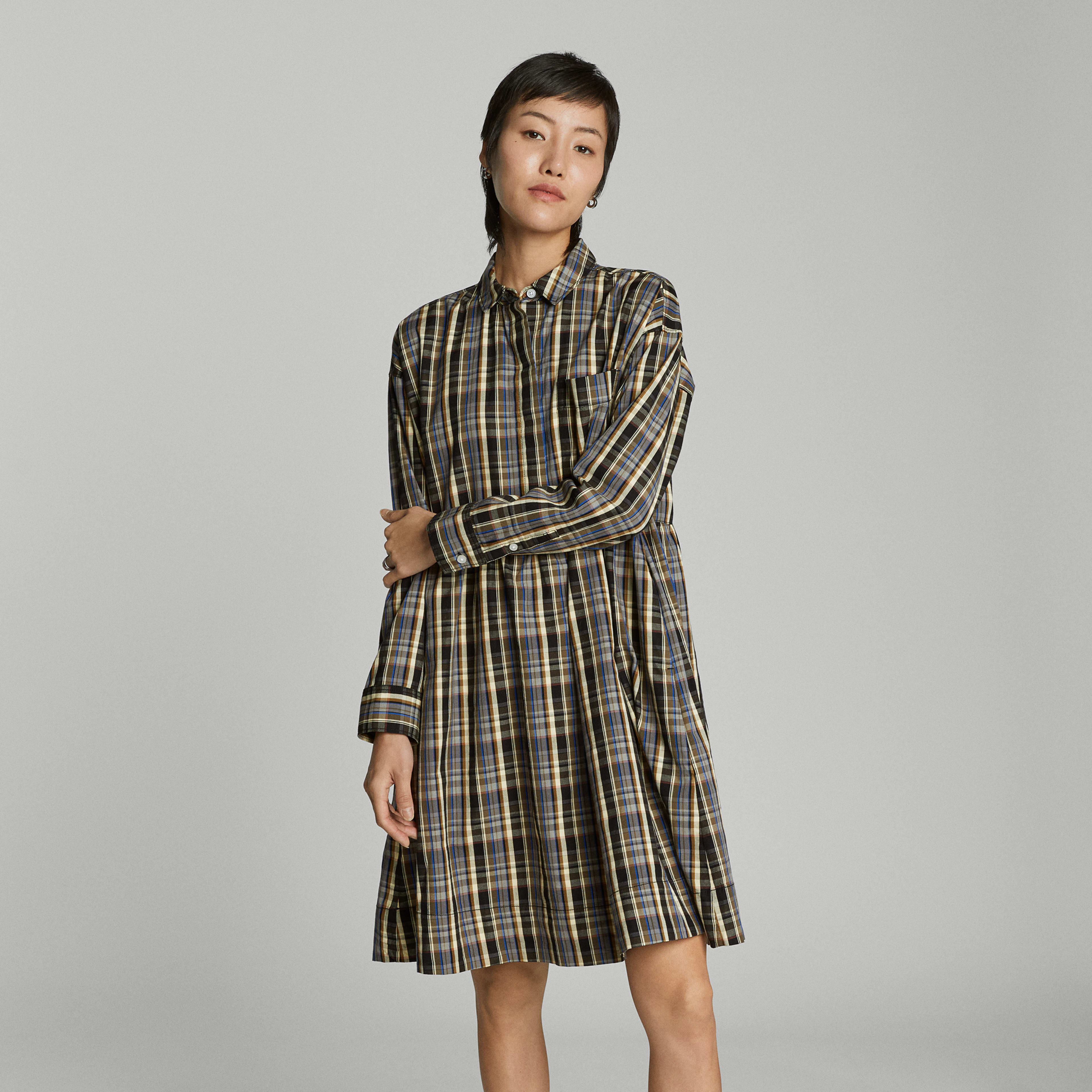The Field Dress Multi Plaid – Everlane