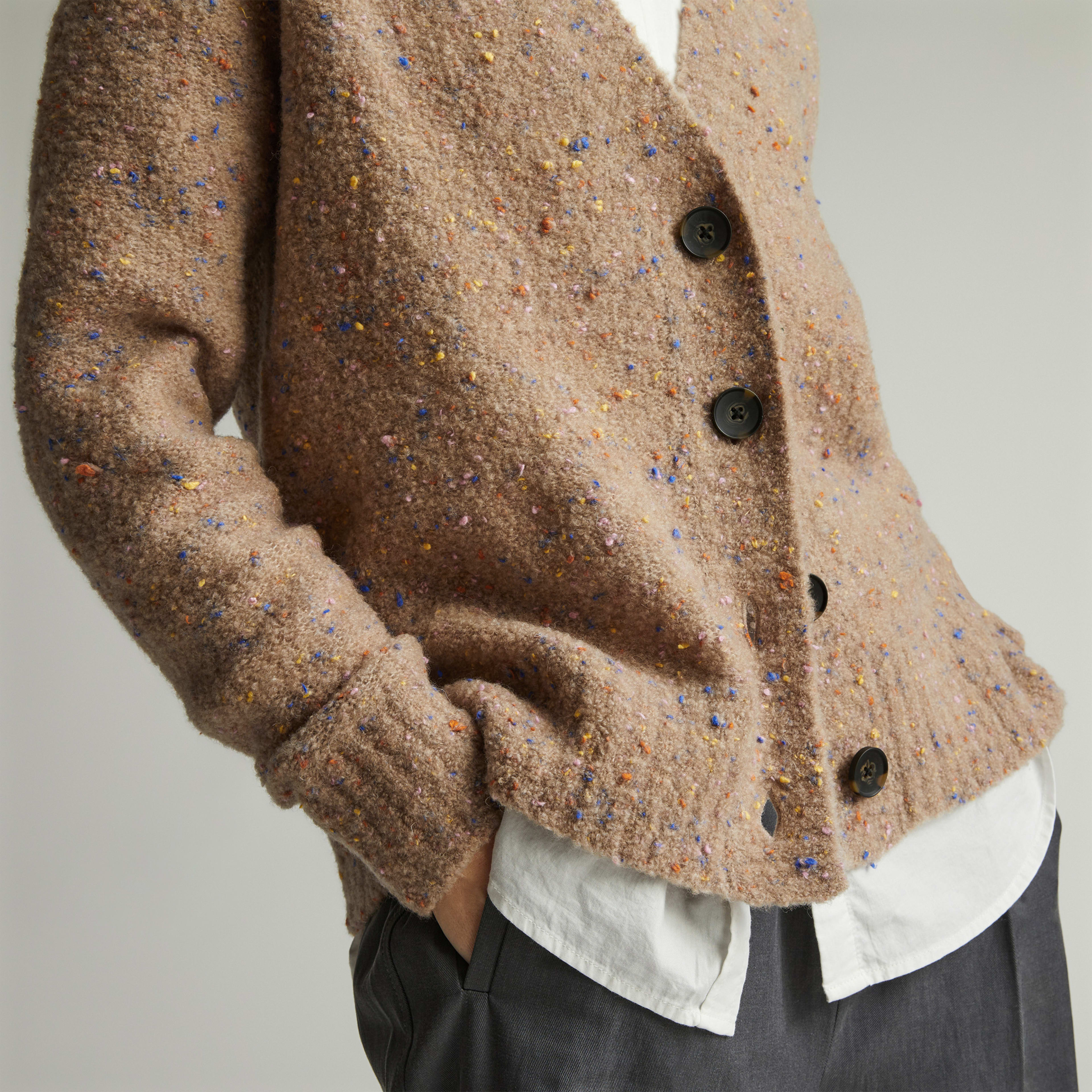 The Confetti Cardigan Taupe Multi – Everlane