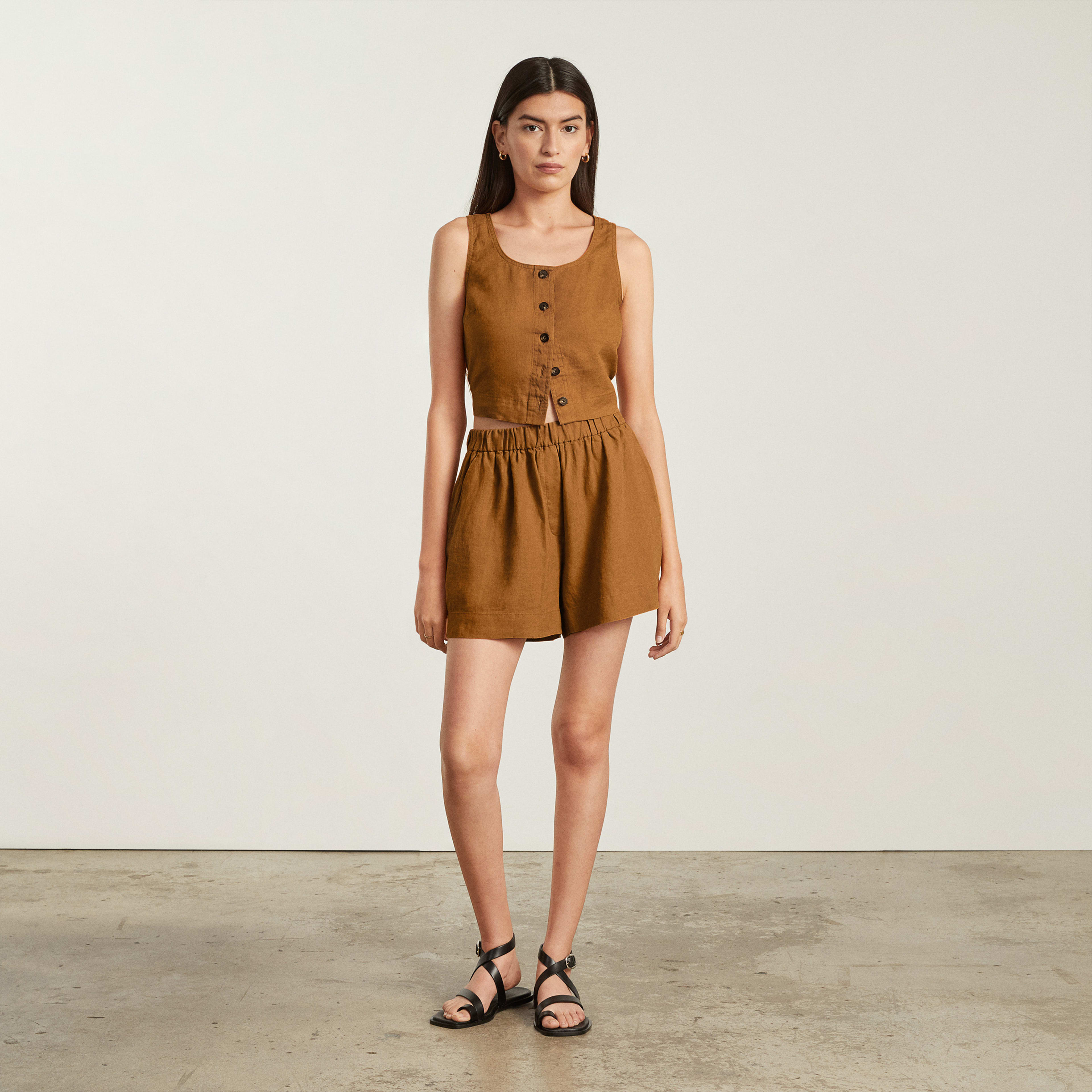 The Linen Boxer Short Tawny Brown – Everlane