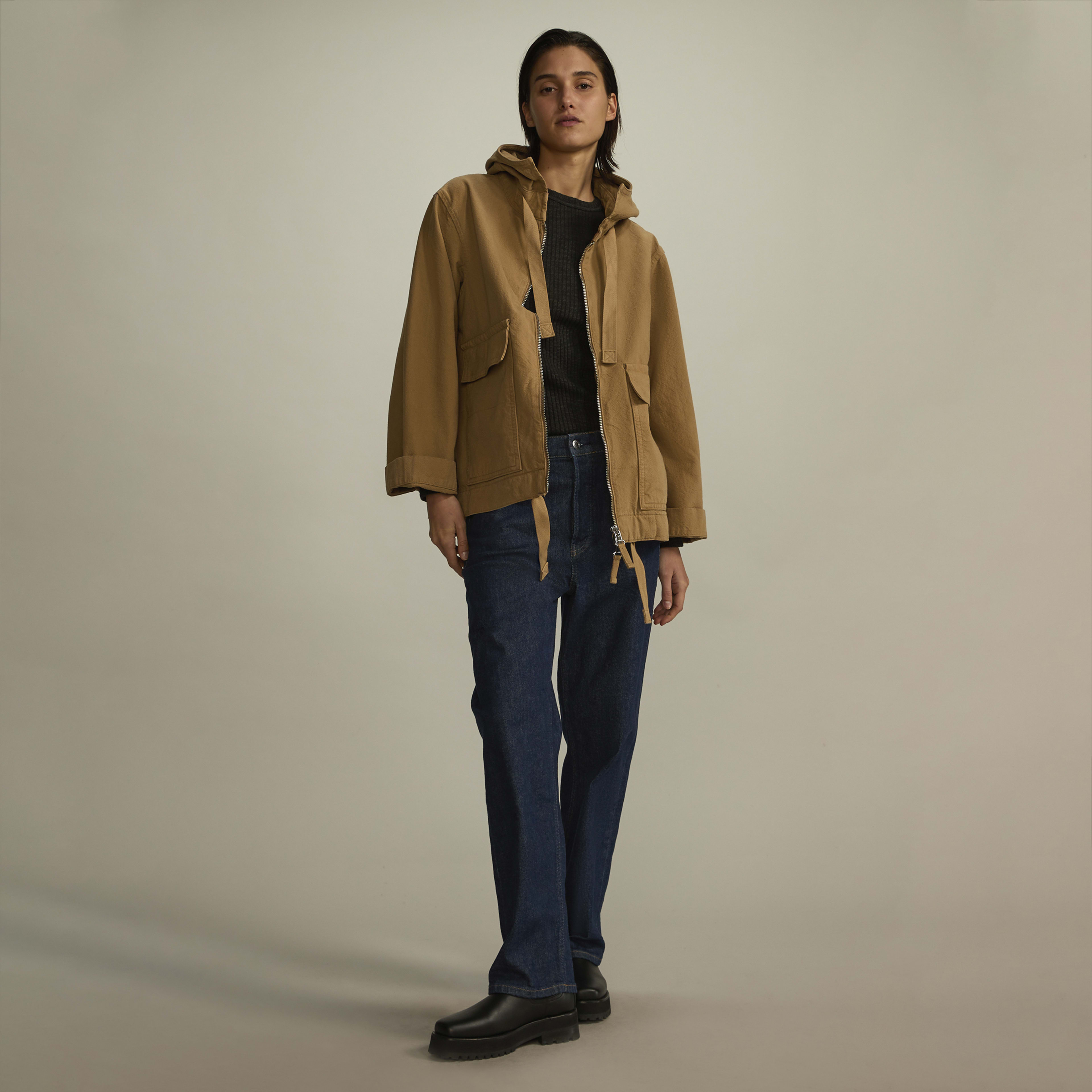 The Canvas Organic Cotton Anorak Cappuccino – Everlane