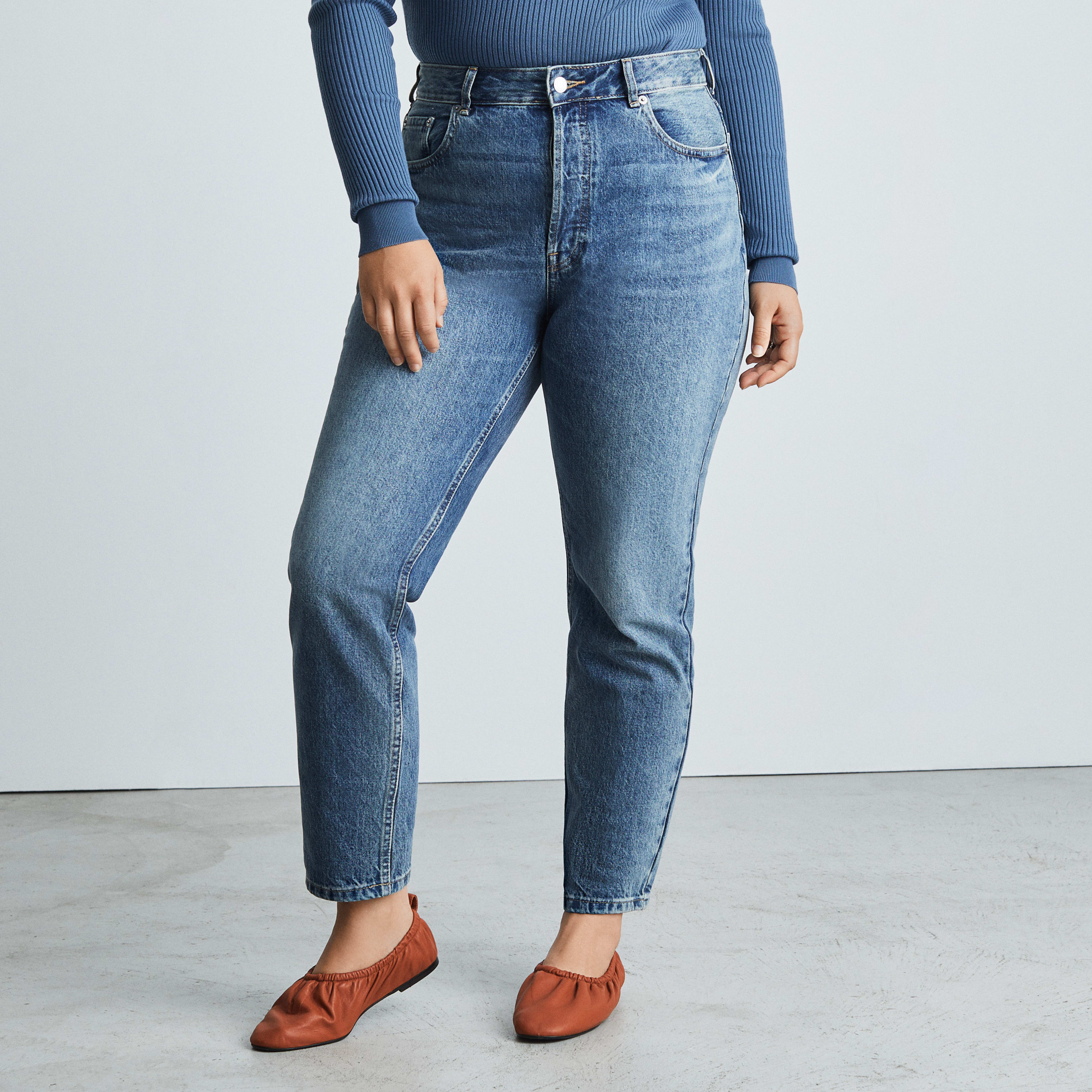 The Curvy ’90s Cheeky Jean Vintage Mid Blue – Everlane