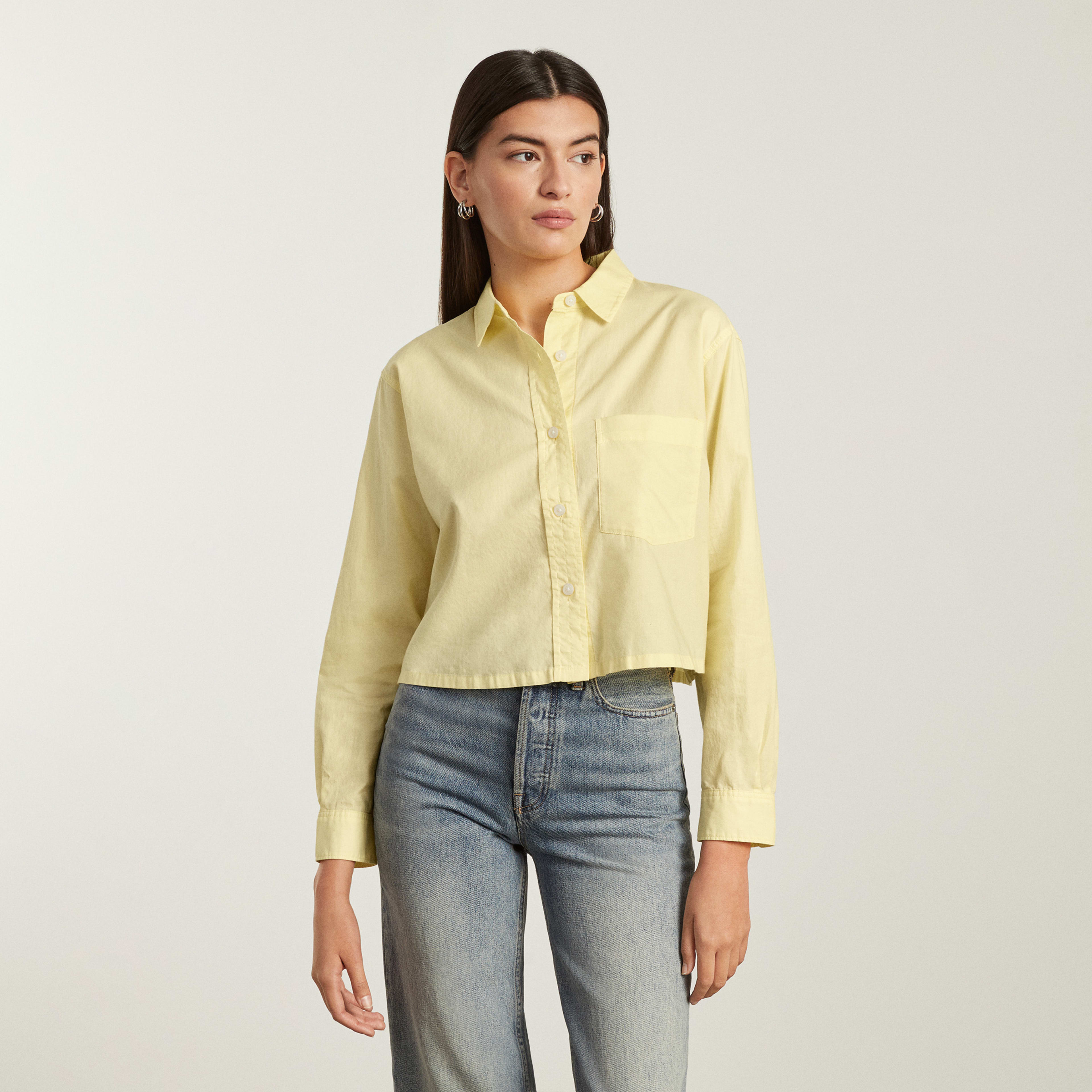 The Way-Short Shirt Pastel Yellow – Everlane