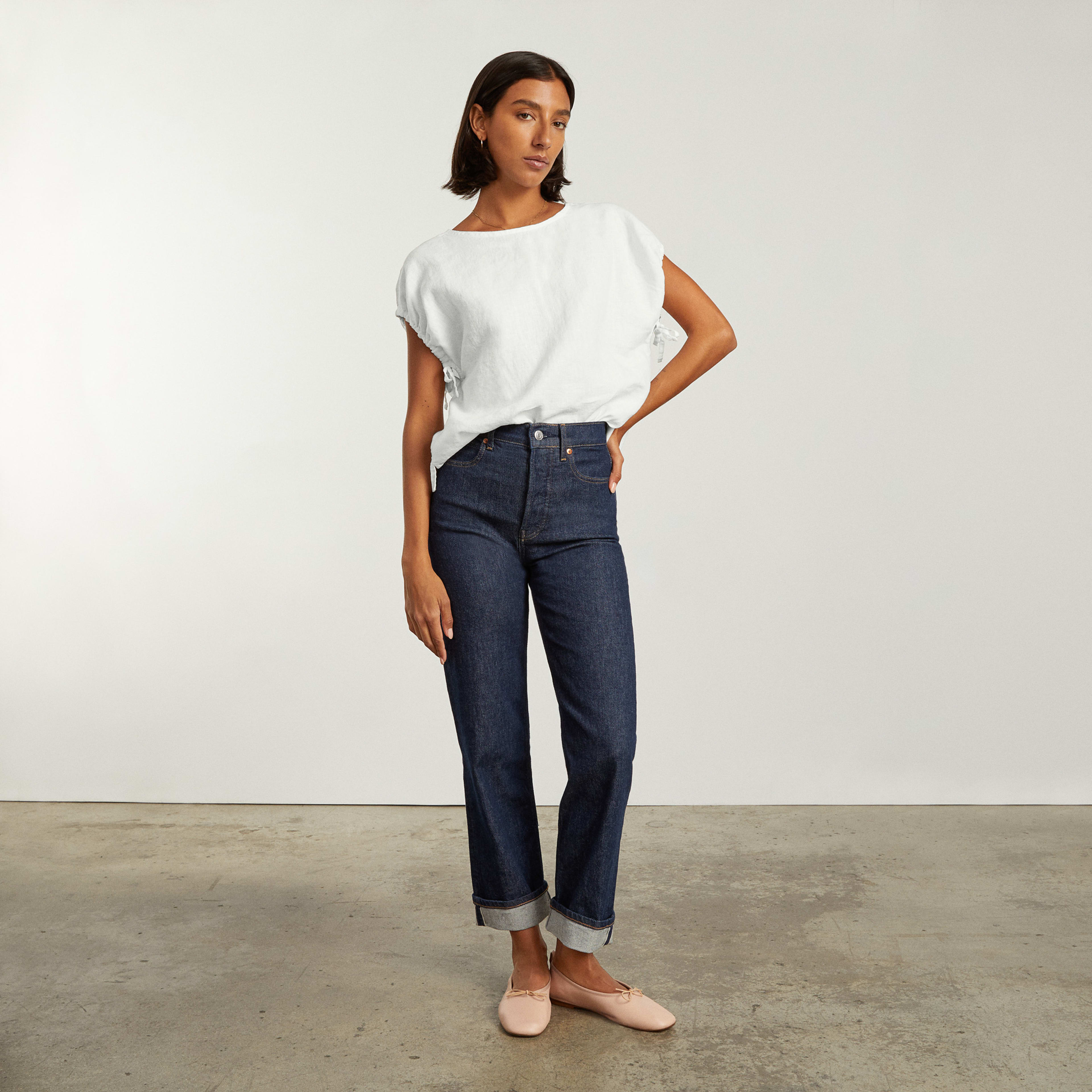 The Drawstring Tunic White – Everlane