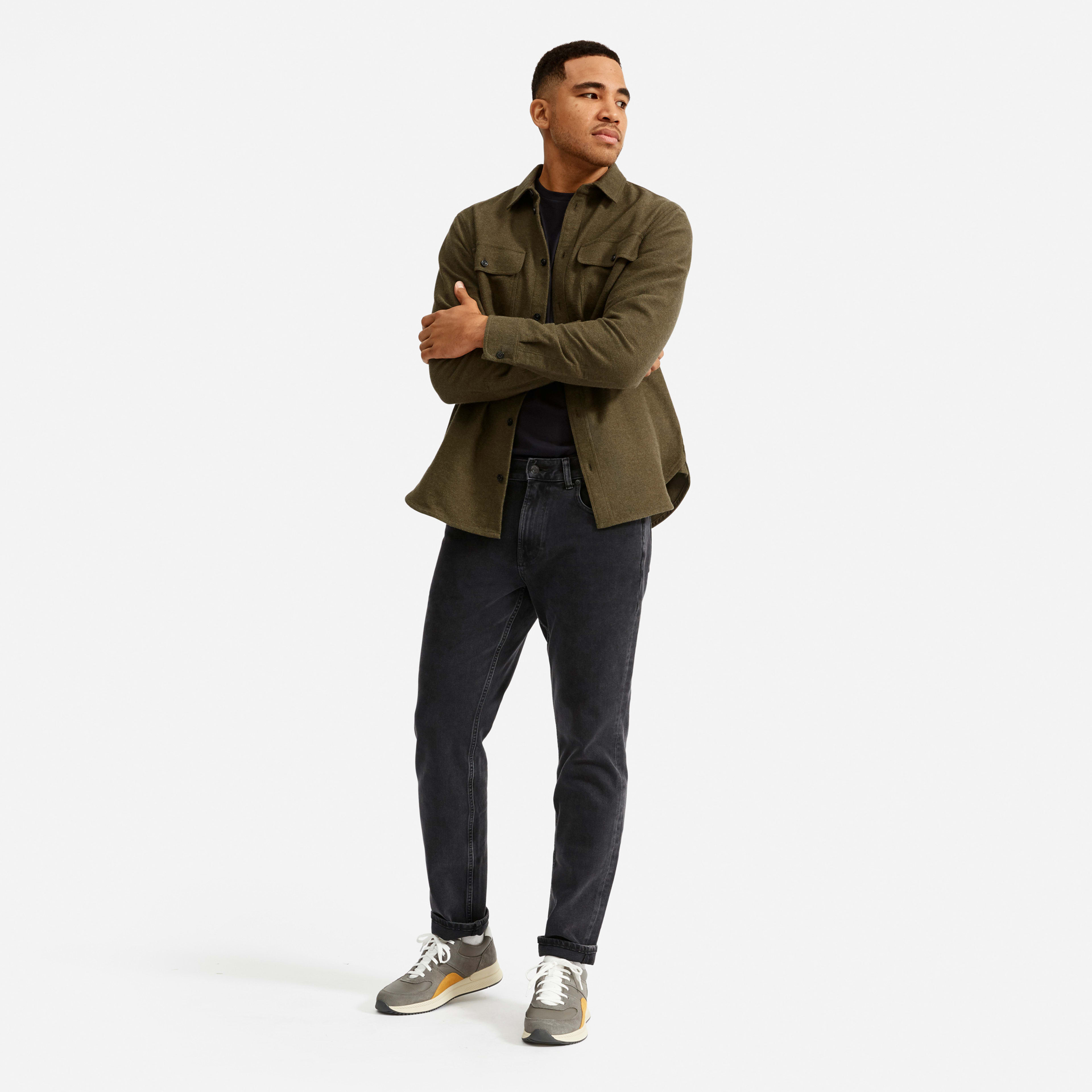 The Athletic 4-Way Stretch Organic Jean | Uniform Washed Black – Everlane