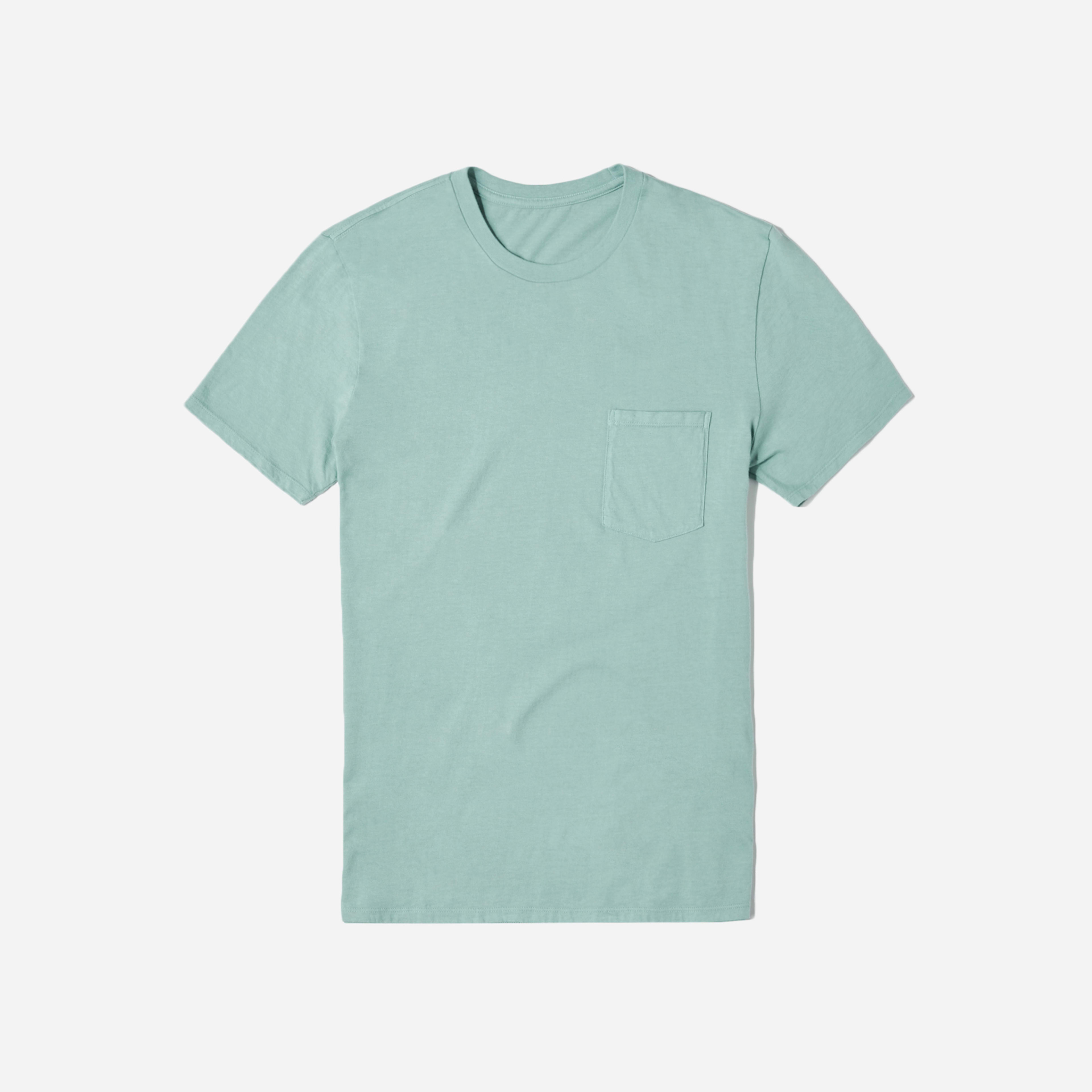 The Cotton Pocket Tee | Uniform Muted Teal – Everlane