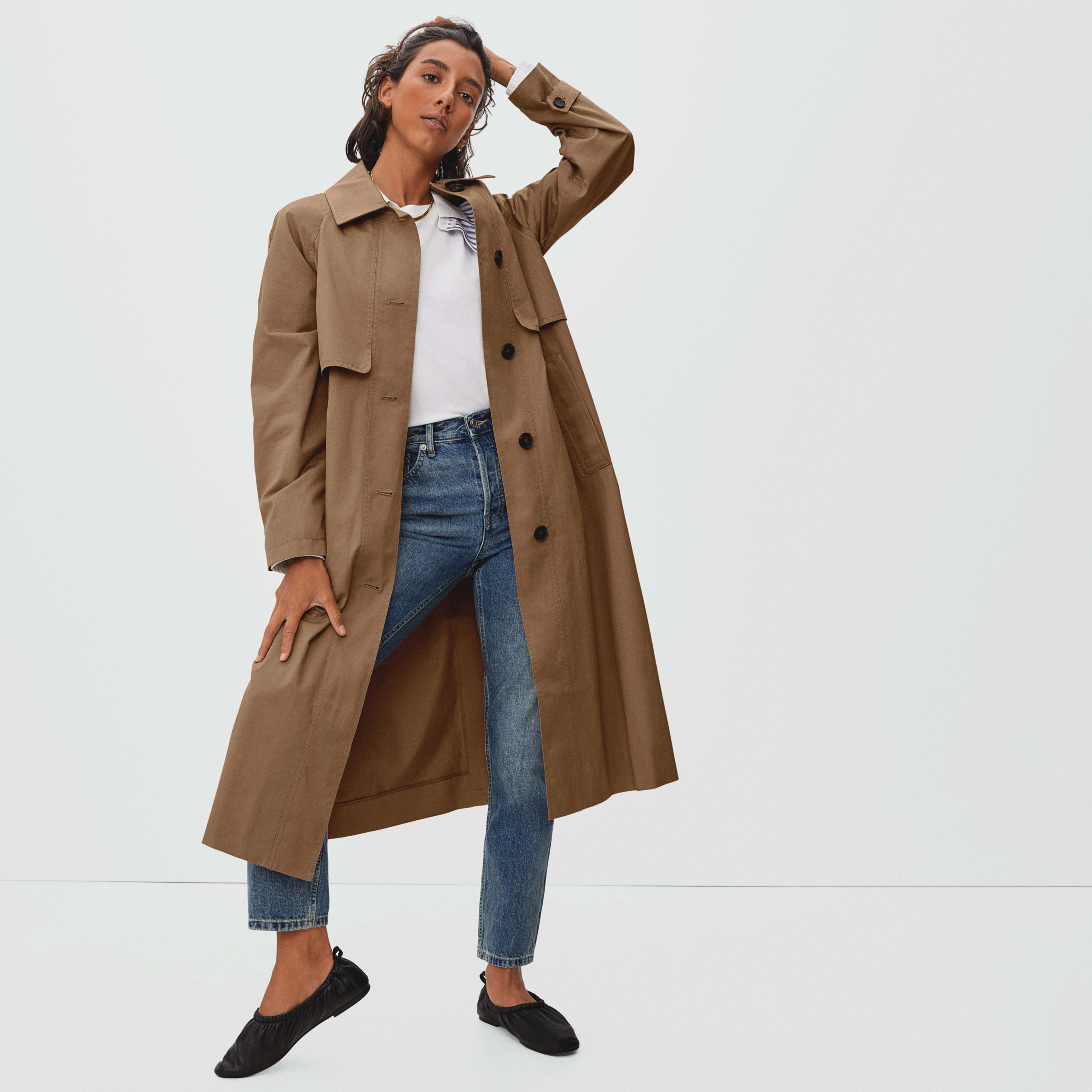 The Long Mac Coat Toasted Coconut – Everlane