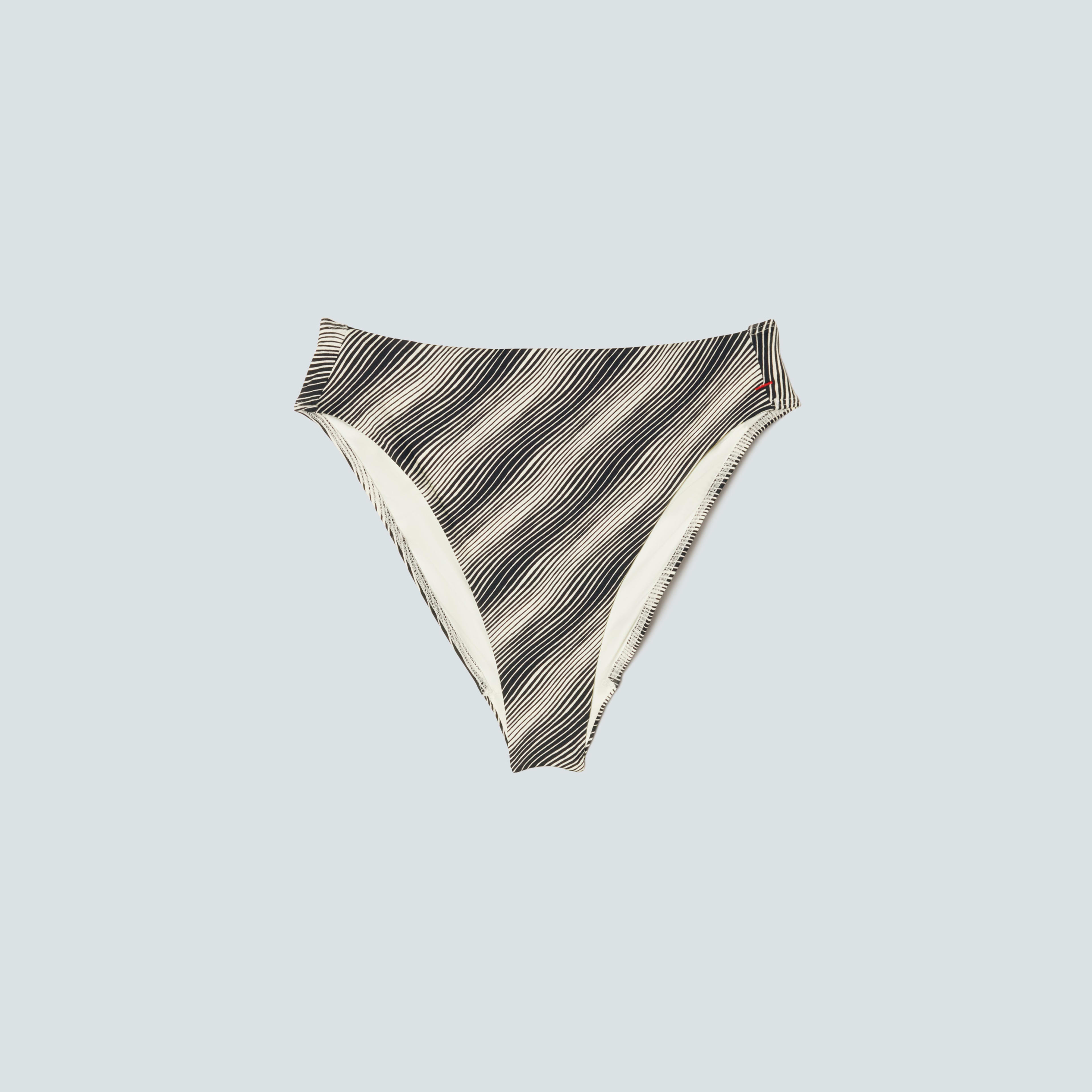 The High-Rise Cheeky Bikini Bottom Black / Canvas – Everlane
