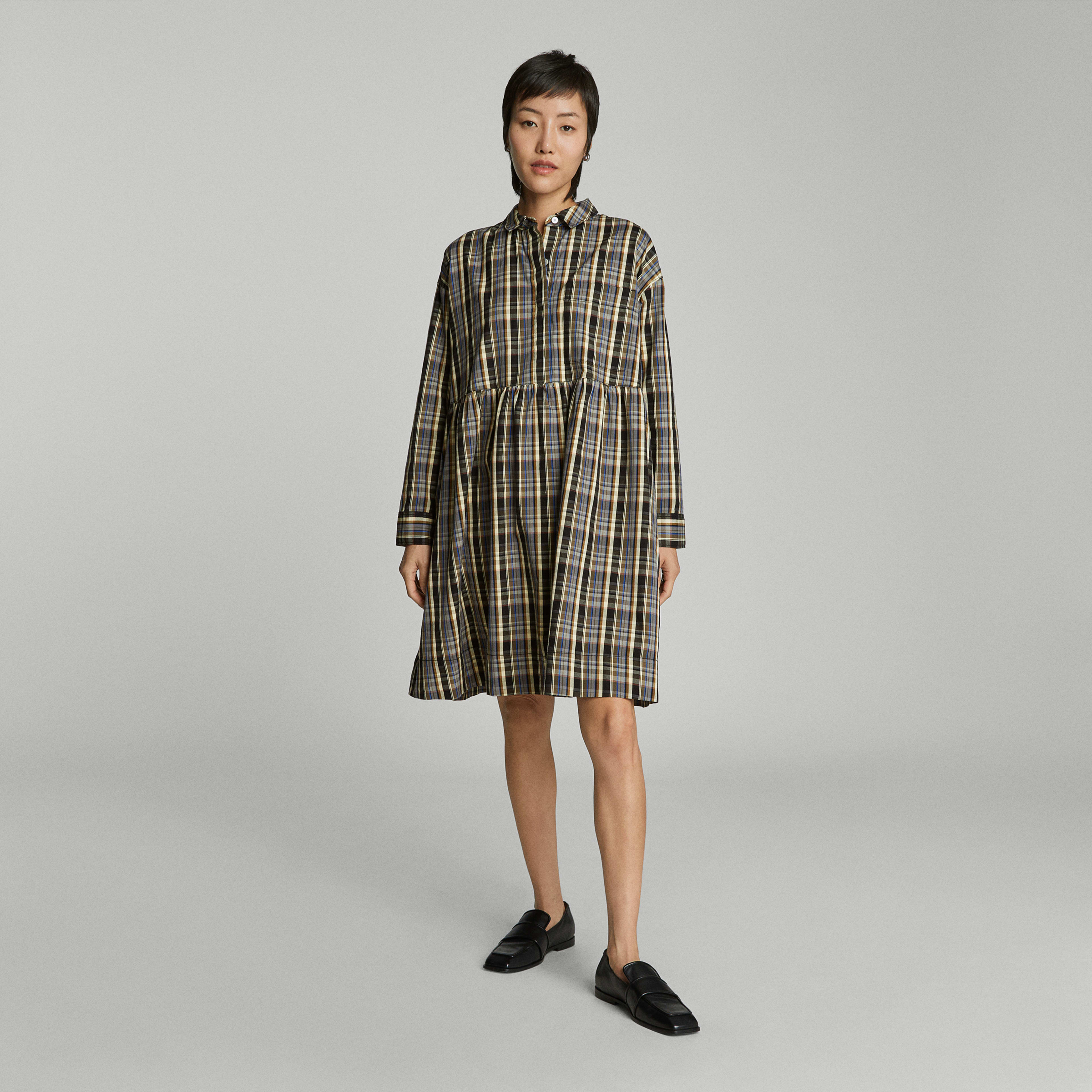 The Field Dress Multi Plaid – Everlane