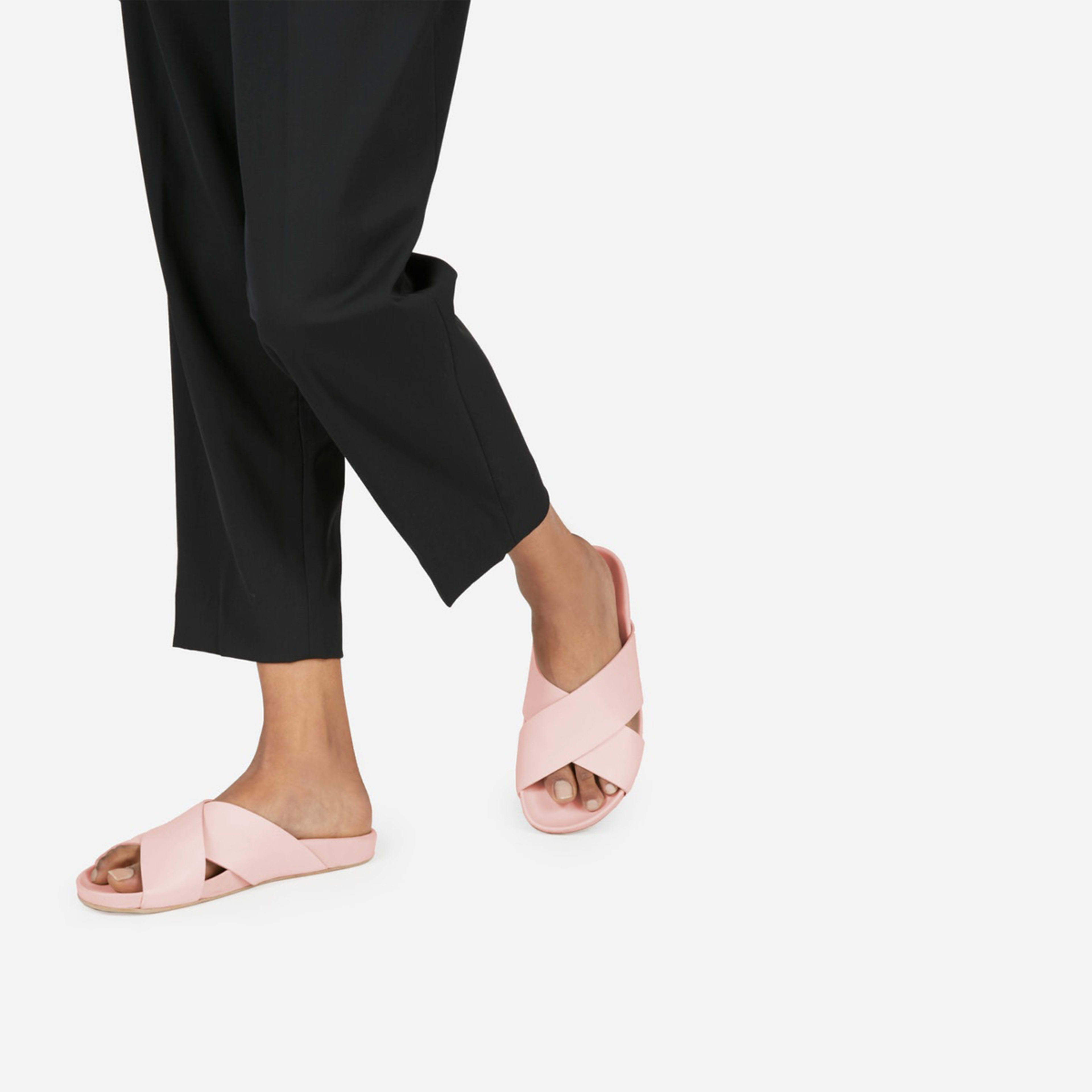 The Form Crossover Sandal Pale Rose – Everlane