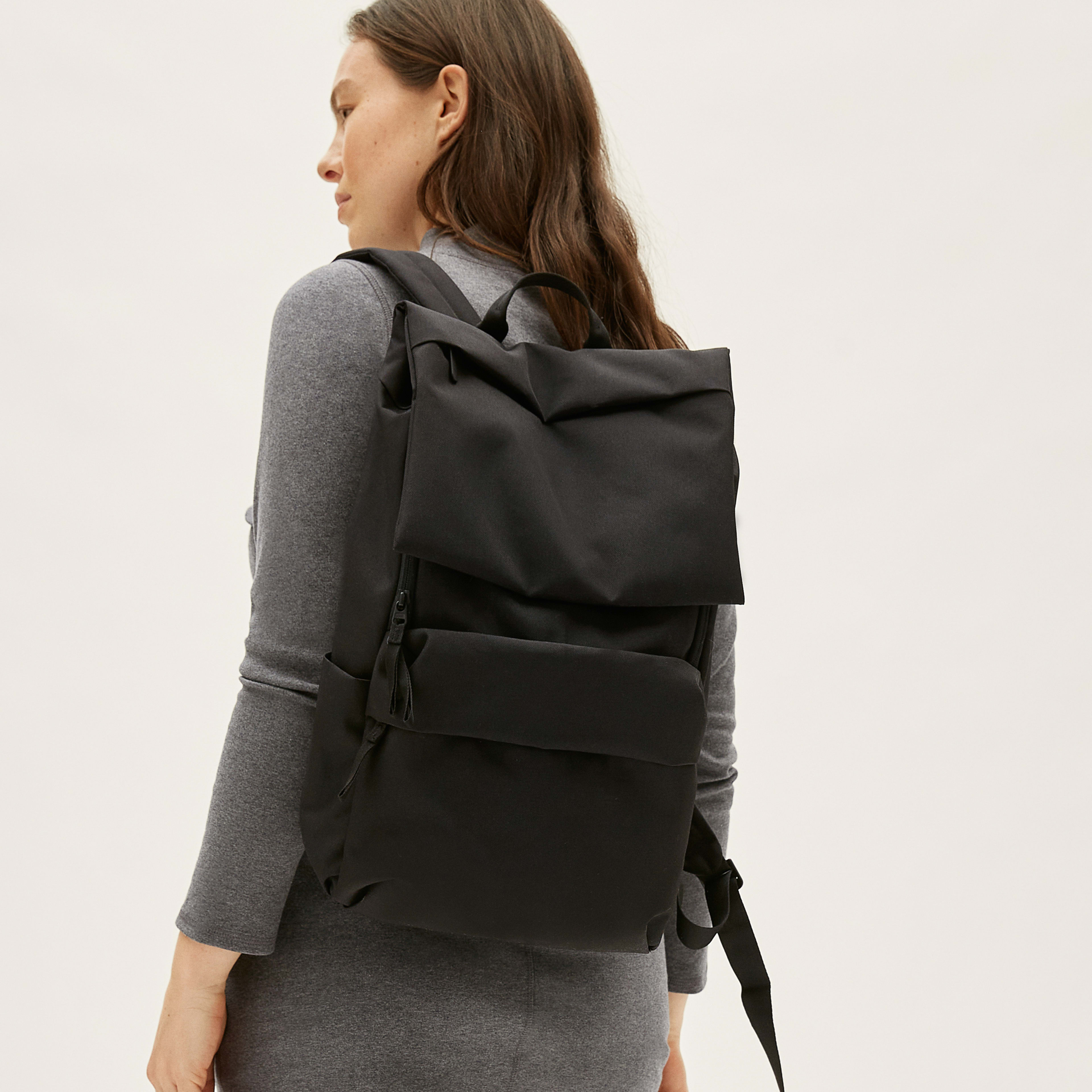 The ReNew Transit Backpack Black Everlane