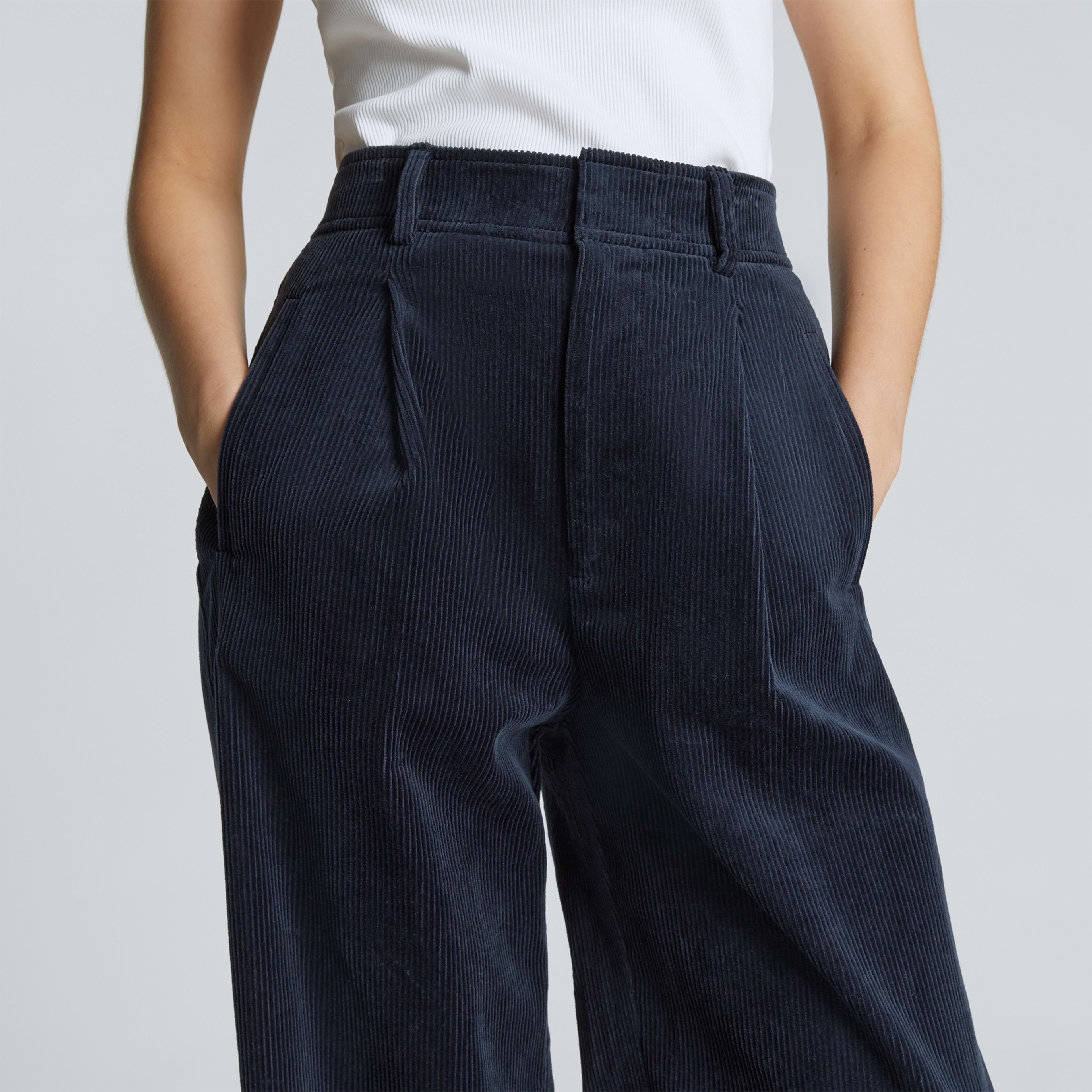 The Corduroy Way-High® Drape Pant Navy – Everlane
