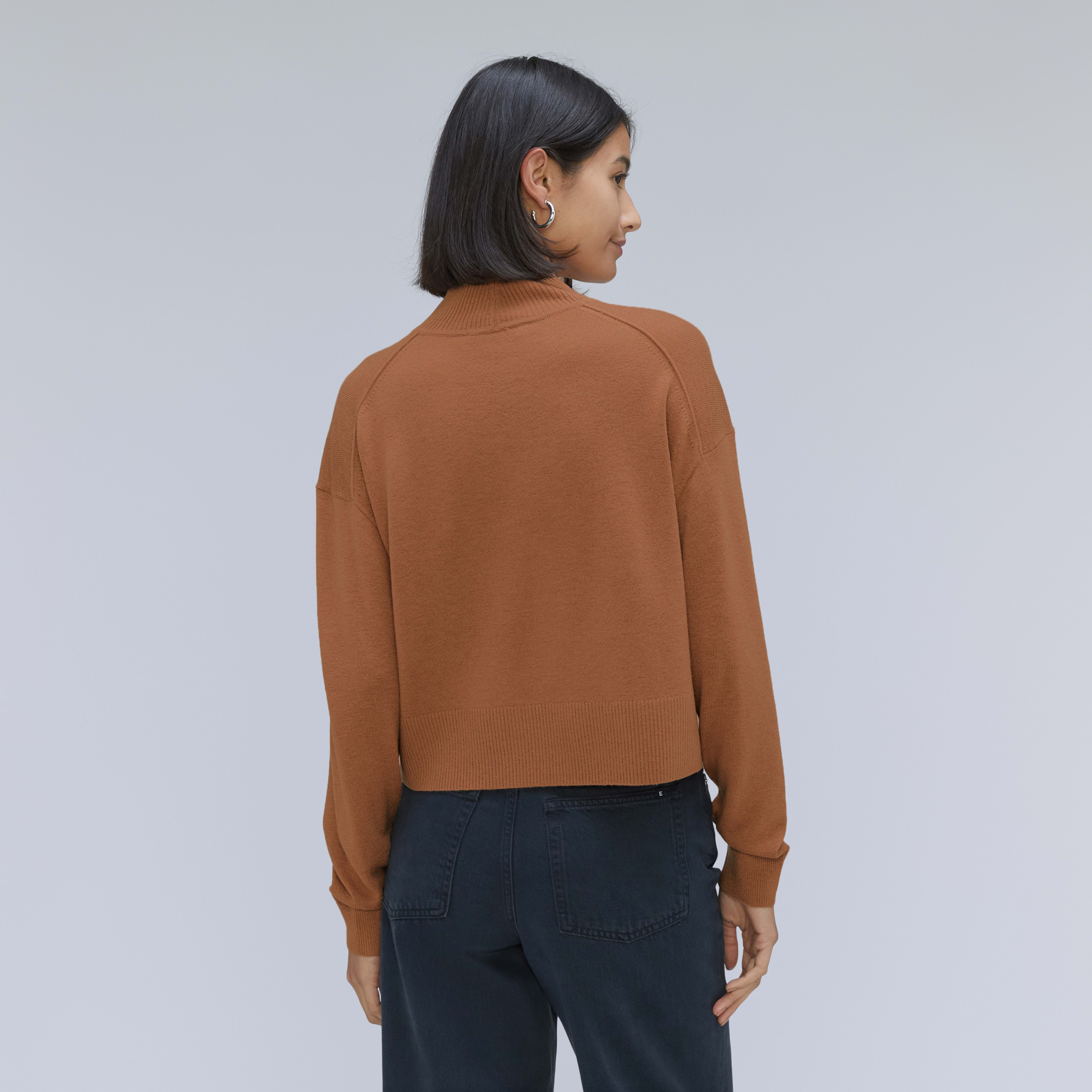 The Luxe Merino Turtleneck Tawny Brown – Everlane