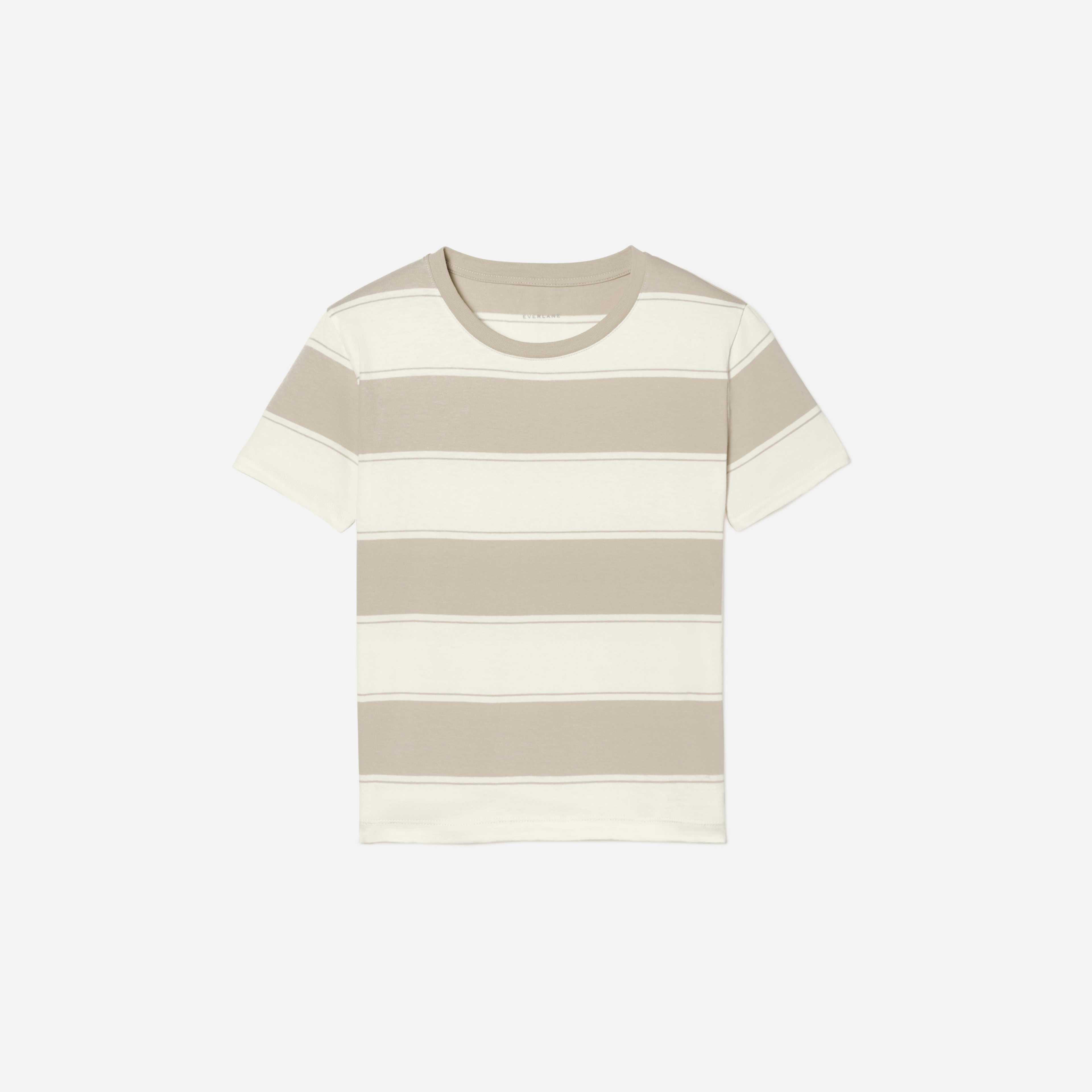 The Organic Cotton Box-Cut Tee Pale Khaki / Canvas Tan – Everlane