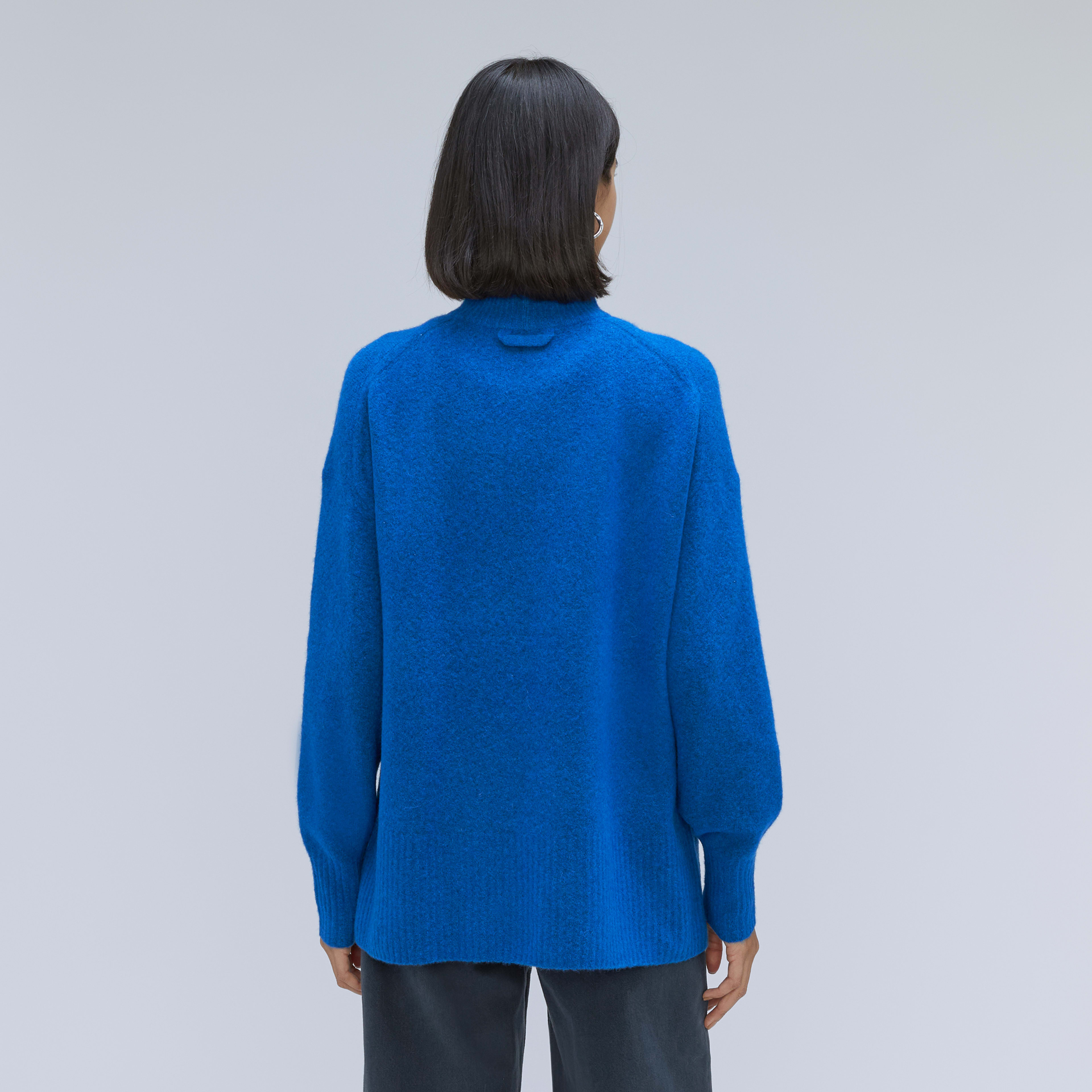 The Cozy-Stretch Pullover Heathered Lapis Blue – Everlane
