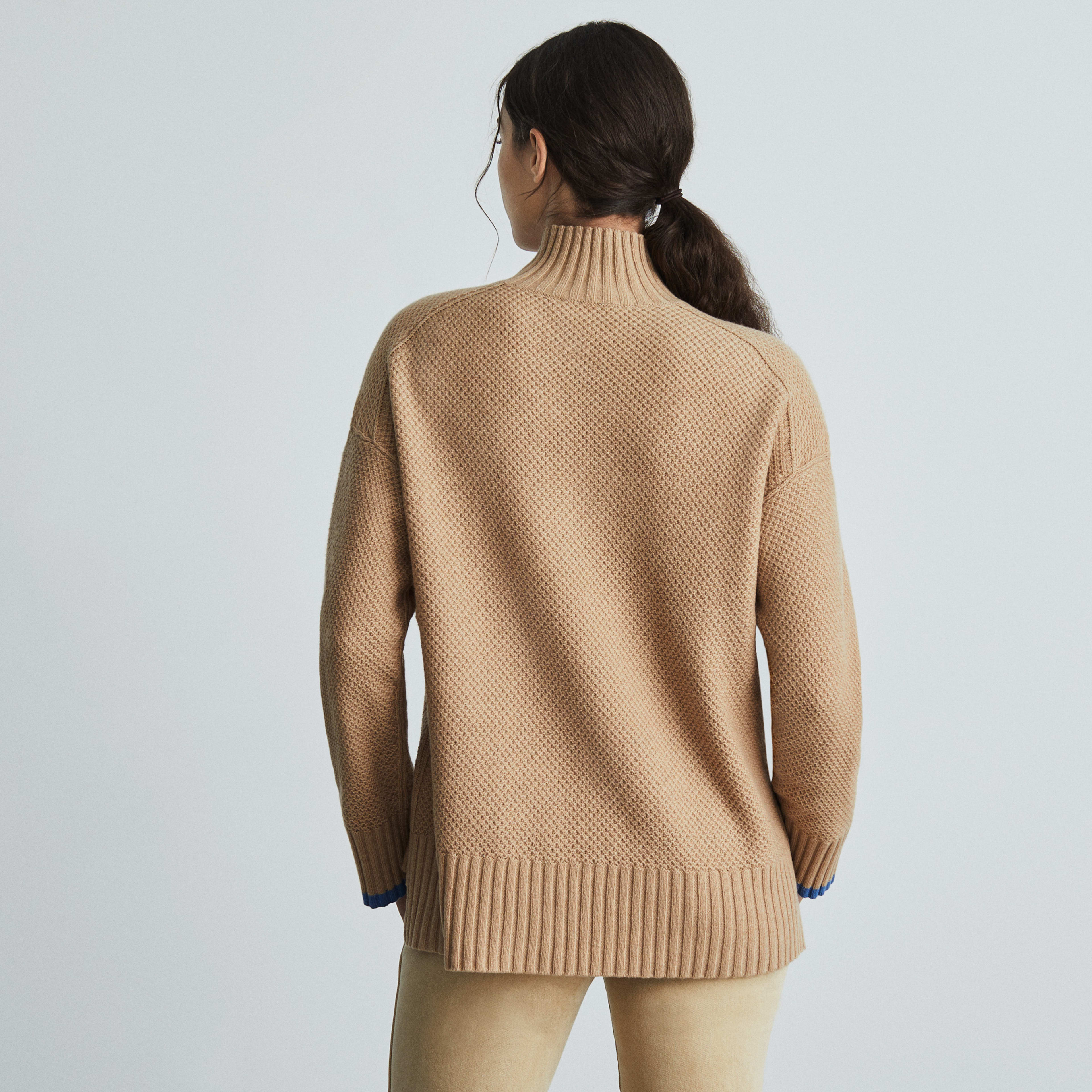 The Oversized Stroopwafel Turtleneck In Recashmere Light Camel – Everlane