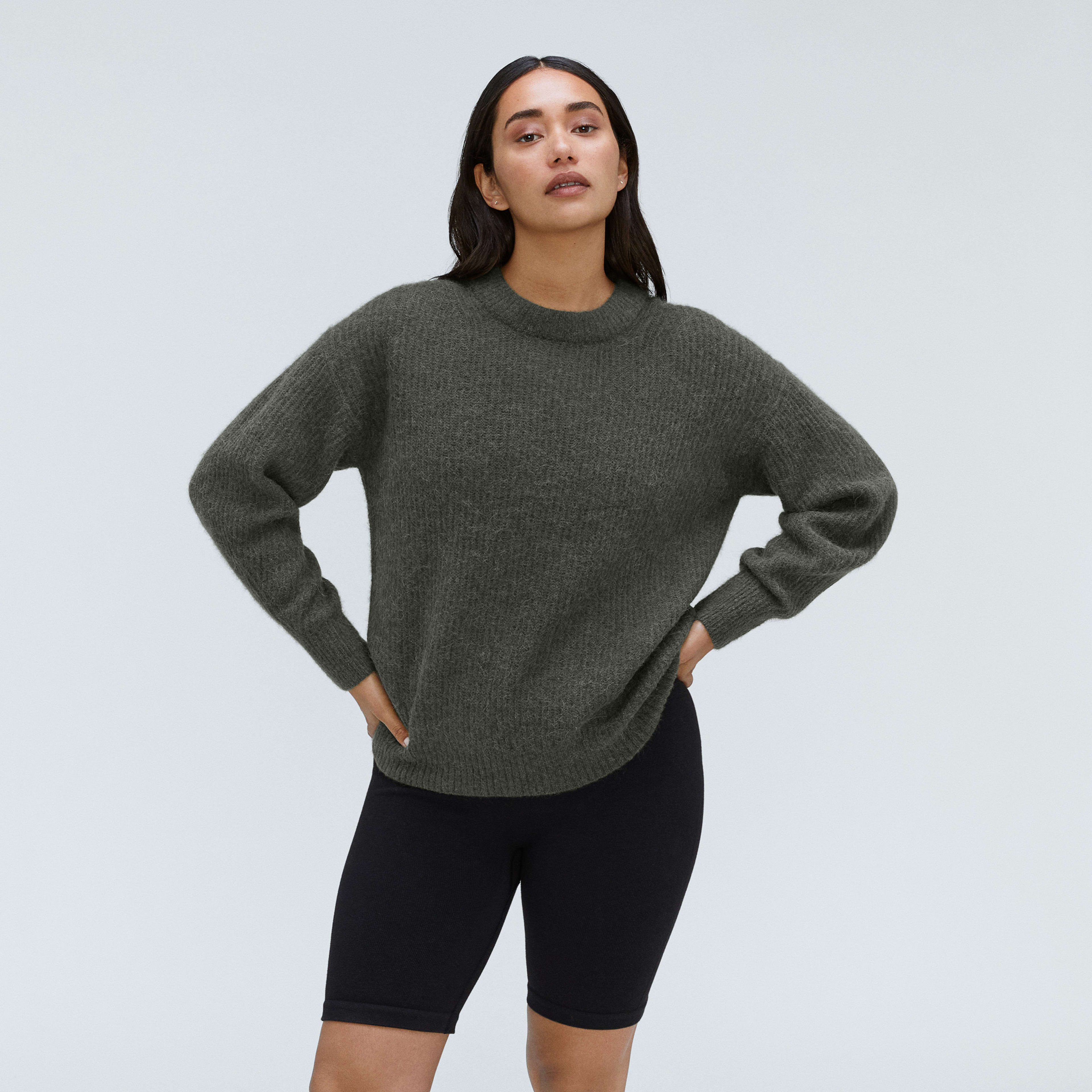 The Oversized Alpaca Crew Kambaba – Everlane