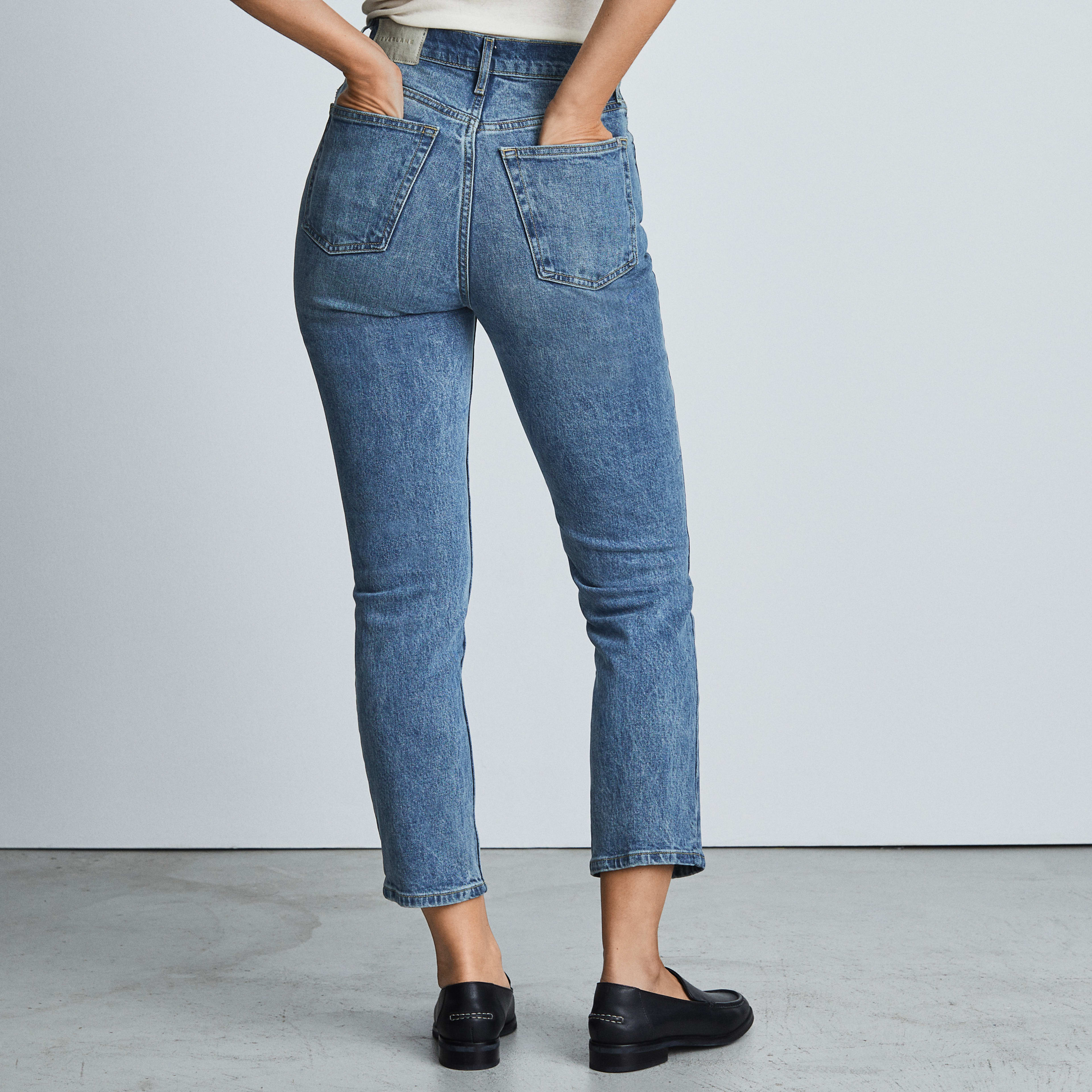 The Original Cheeky Jean Worn-In Mid Blue – Everlane