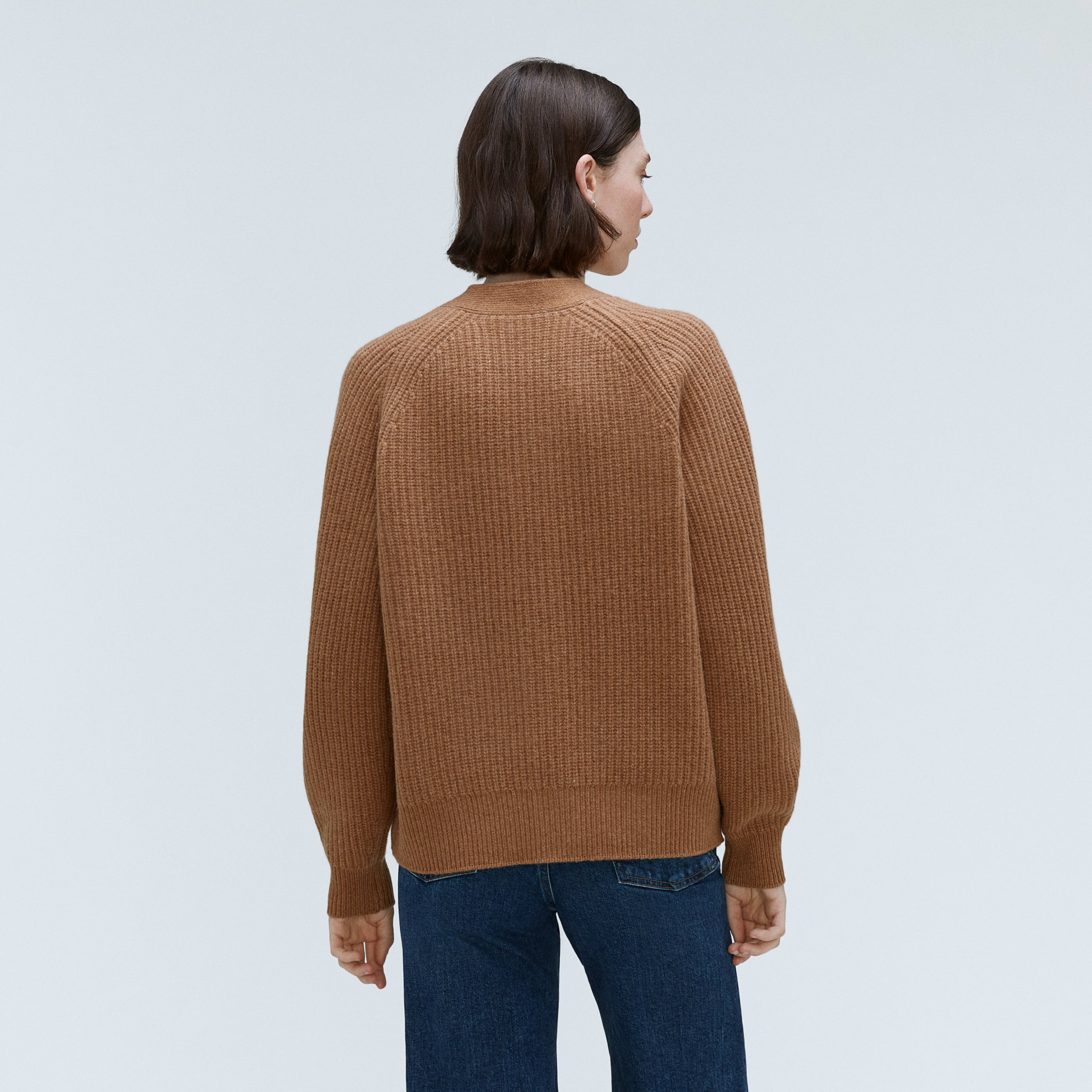 The Felted Merino Cardigan Deep Camel – Everlane
