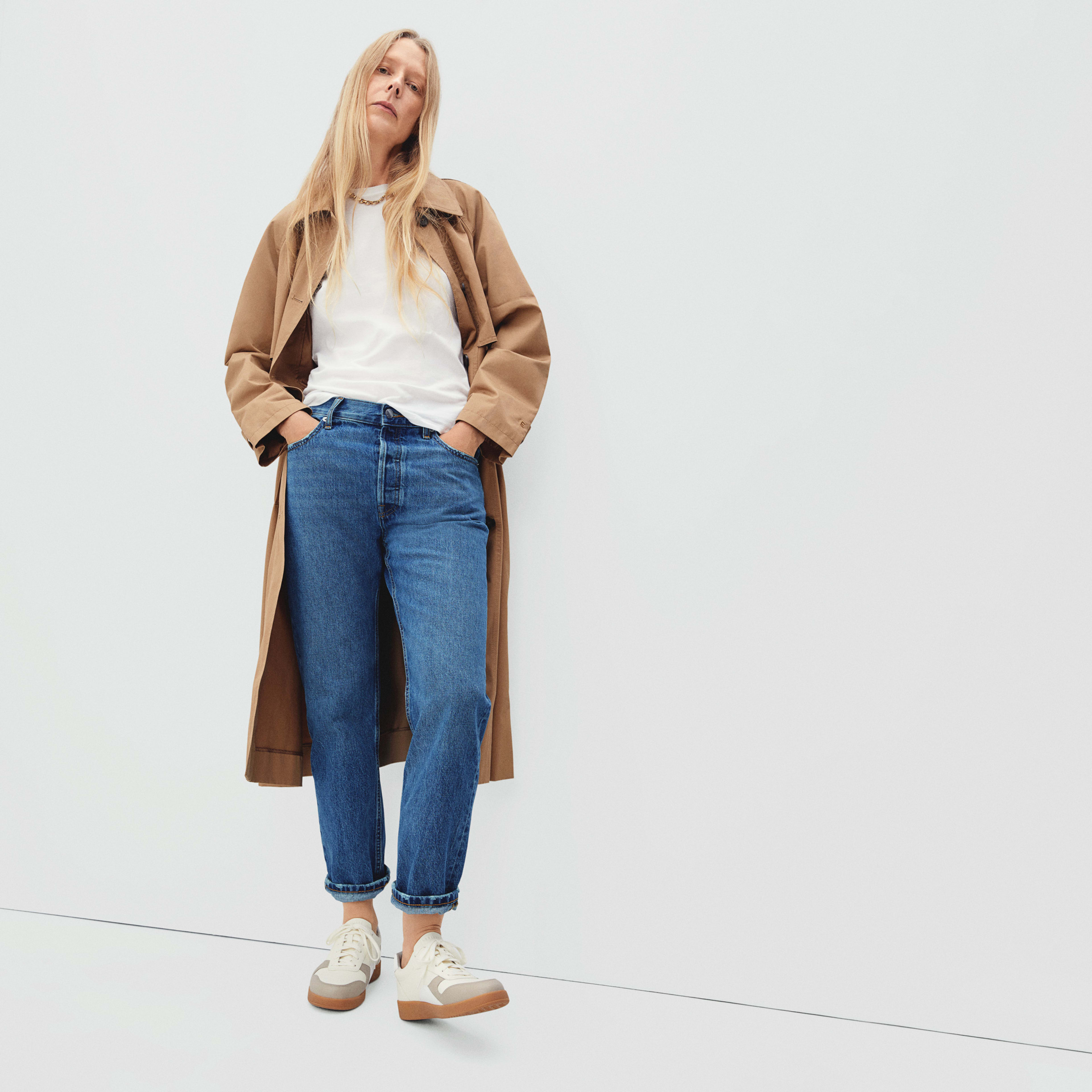 The Rigid Slouch Jean Washed Indigo – Everlane