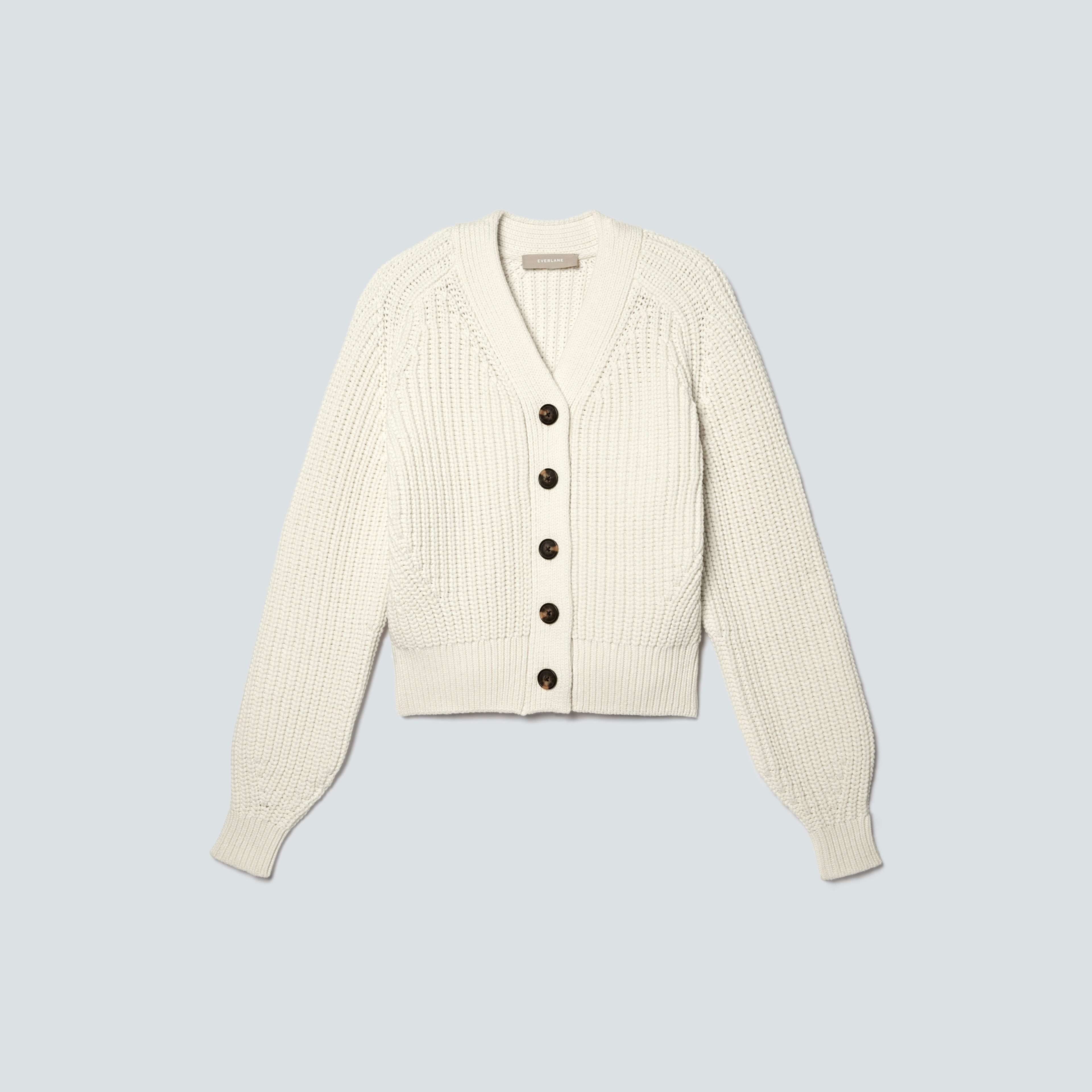 The Texture Cotton Cardigan Canvas – Everlane